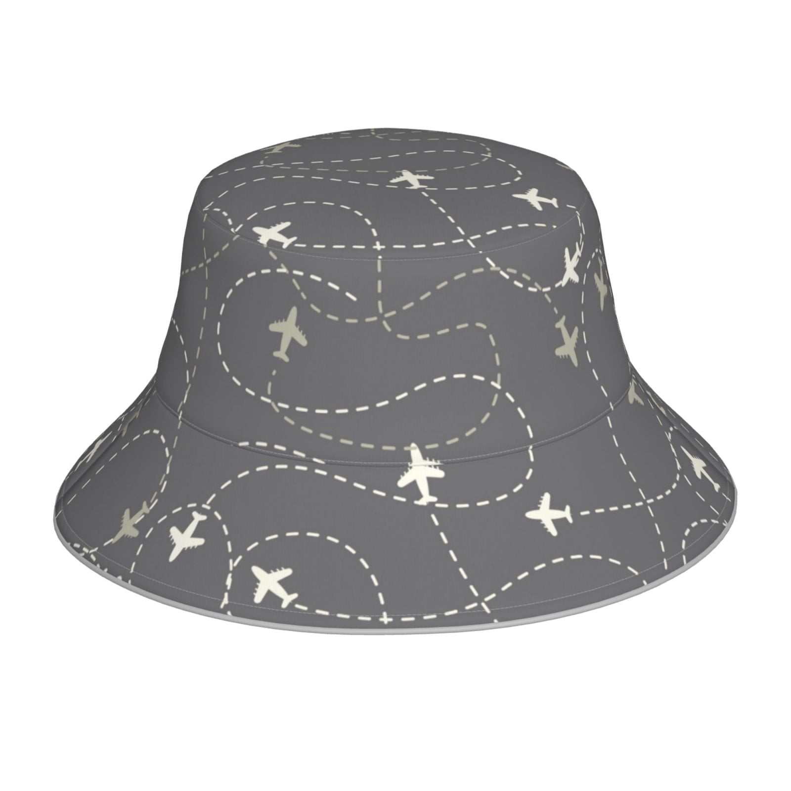 Honeii Airplane Routes Around The World for Unisex Bucket Hat ...