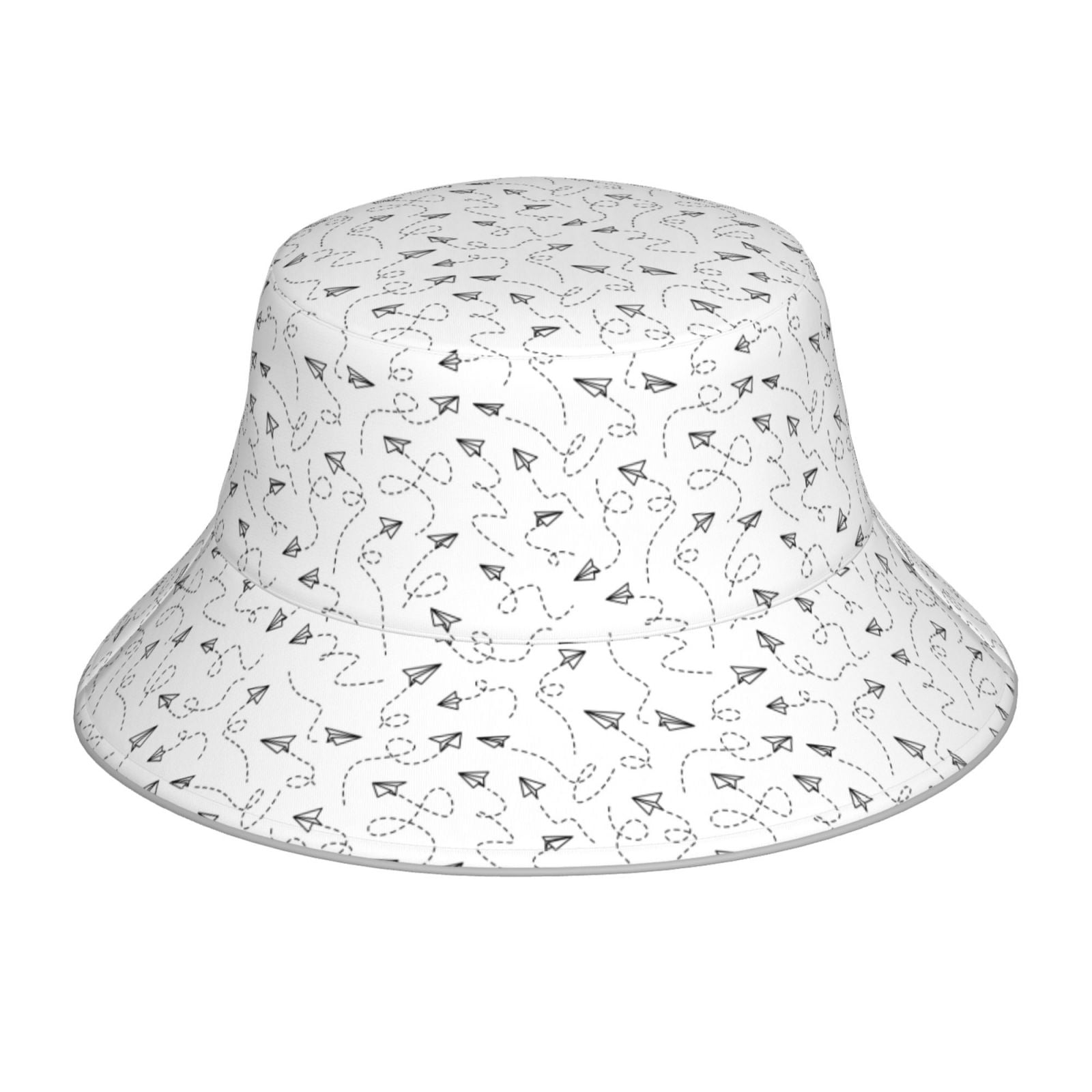 Honeii Airplane for Unisex Bucket Hat Waterproof Rain Hat Reversible ...