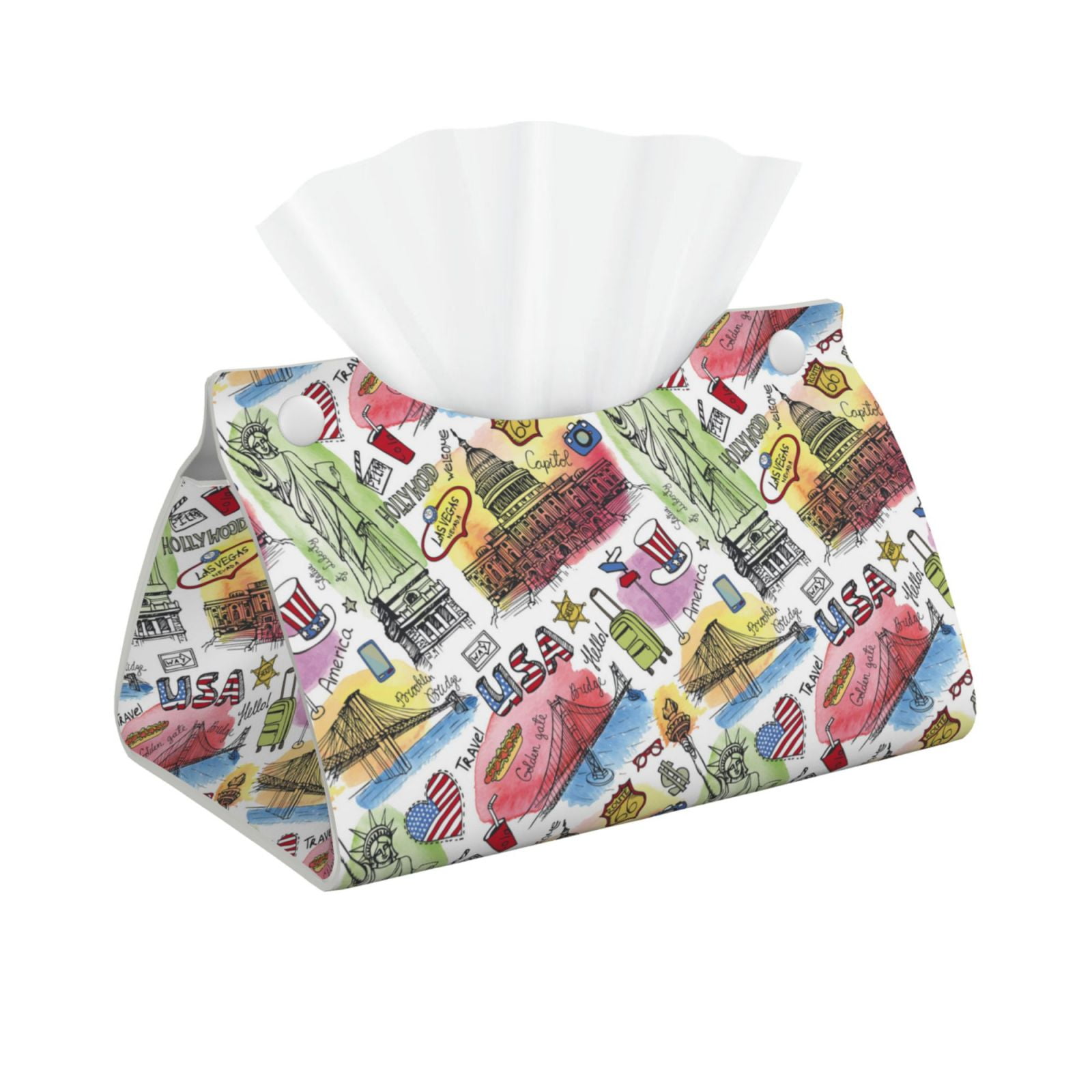 Honeii America Landmarks1 for Tissue Box Cover/Holder - Covers ...