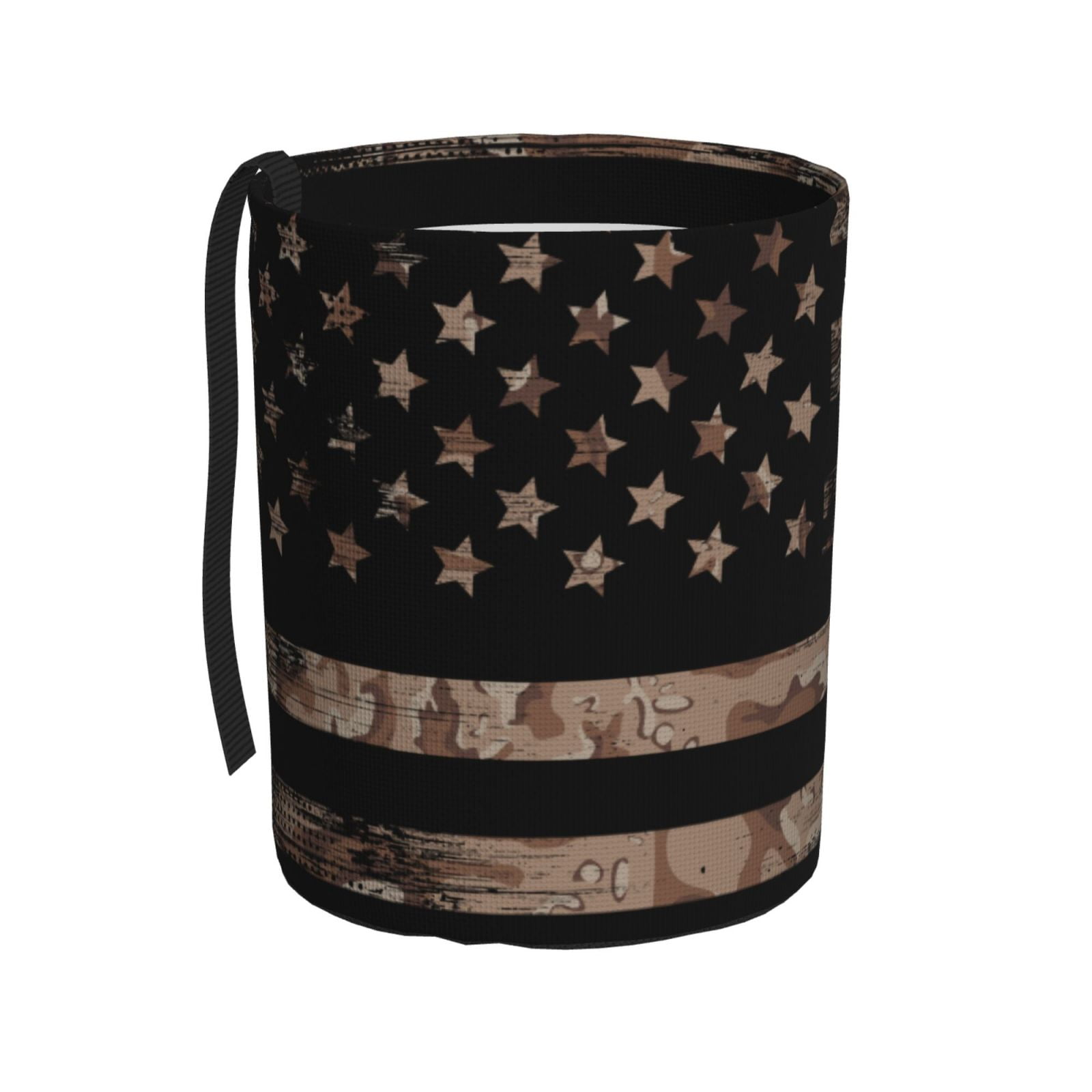 Honeii American Flag with Desert Camouflage Print Waterproof Car Trash ...