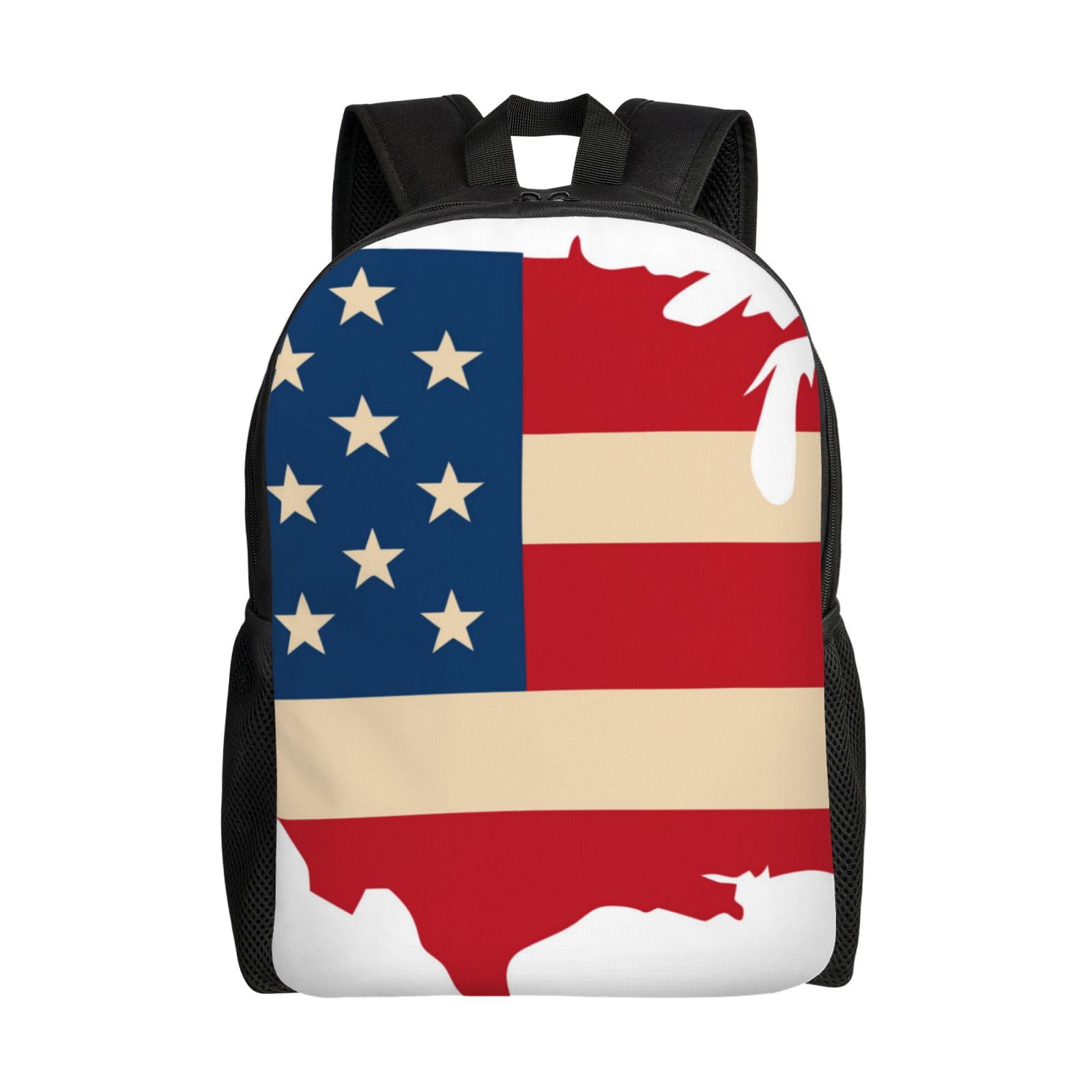 Honeii American Flag Map Print Laptop Backpack for Work, College ...