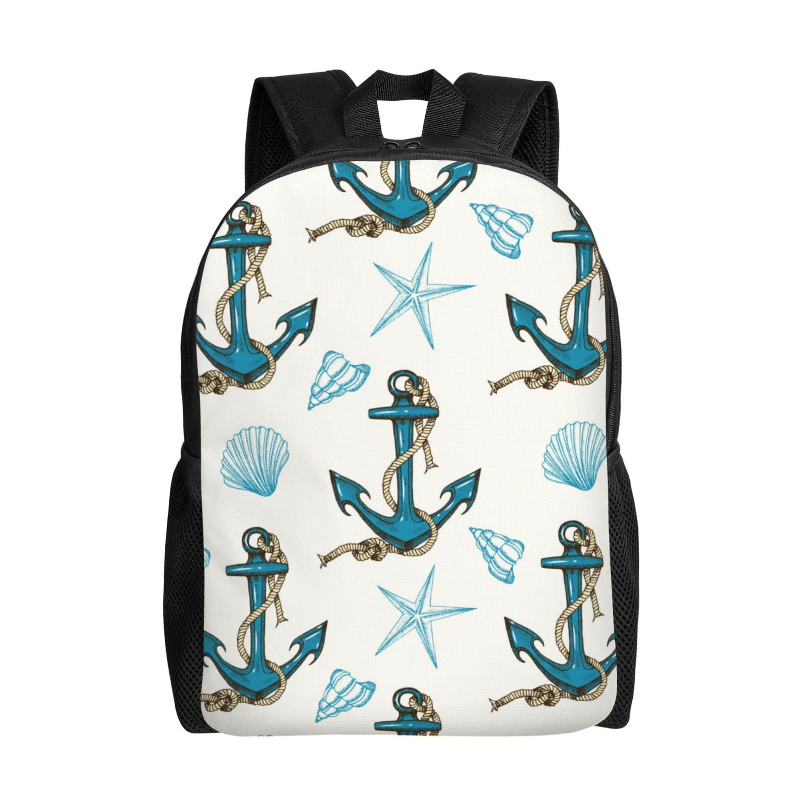 Honeii Anchors And Shells Print Laptop Backpack for Work, College ...