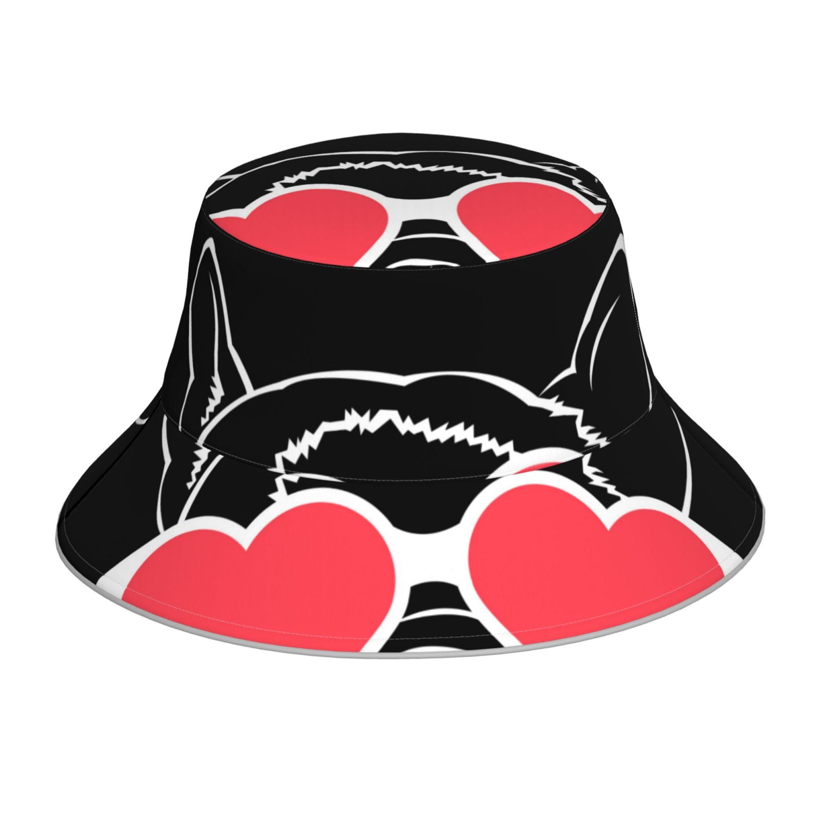 Honeii Animal Bulldog French for Unisex Bucket Hat Waterproof Rain Hat ...