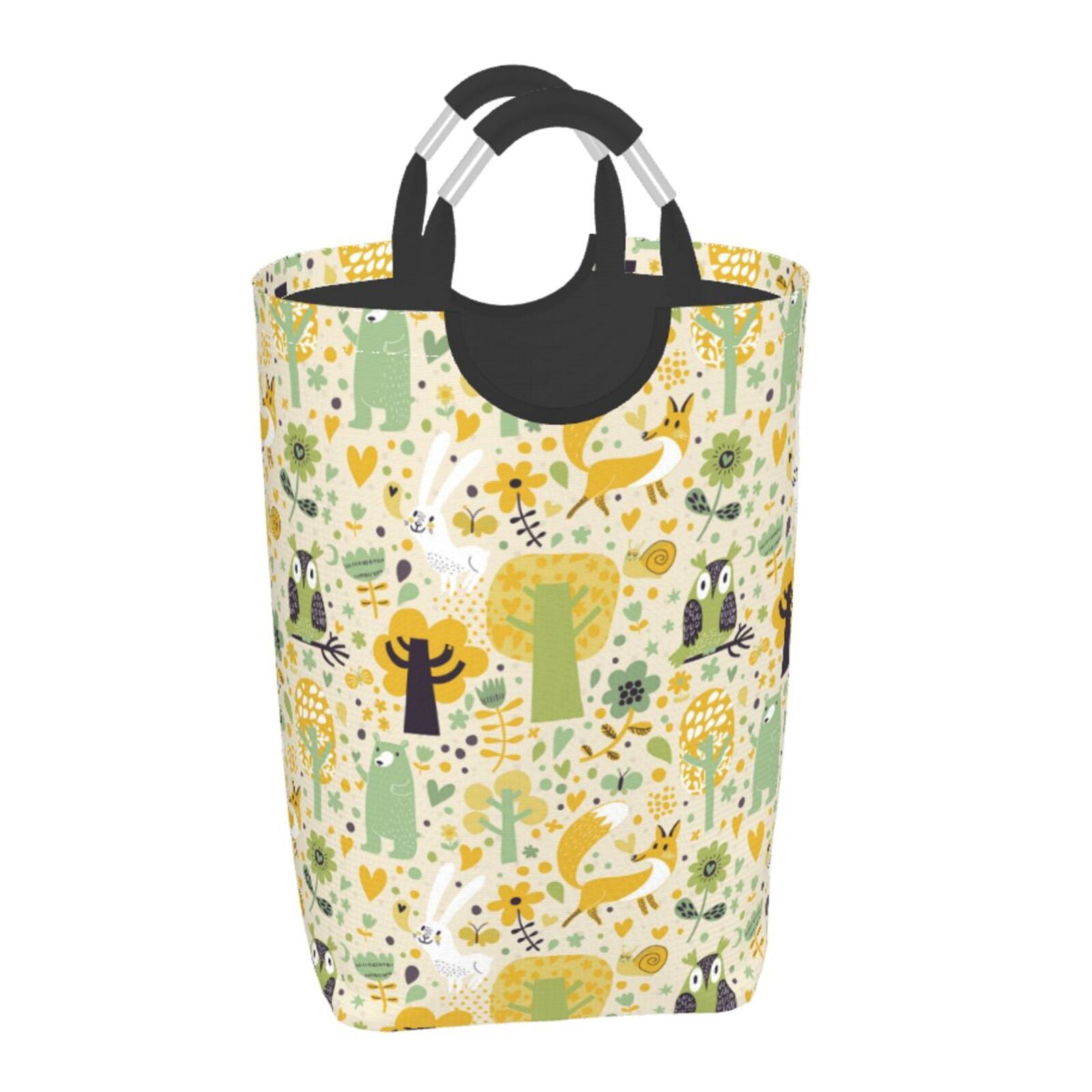 Honeii Animal Tree Print Laundry Hamper Collapsible Laundry Baskets ...