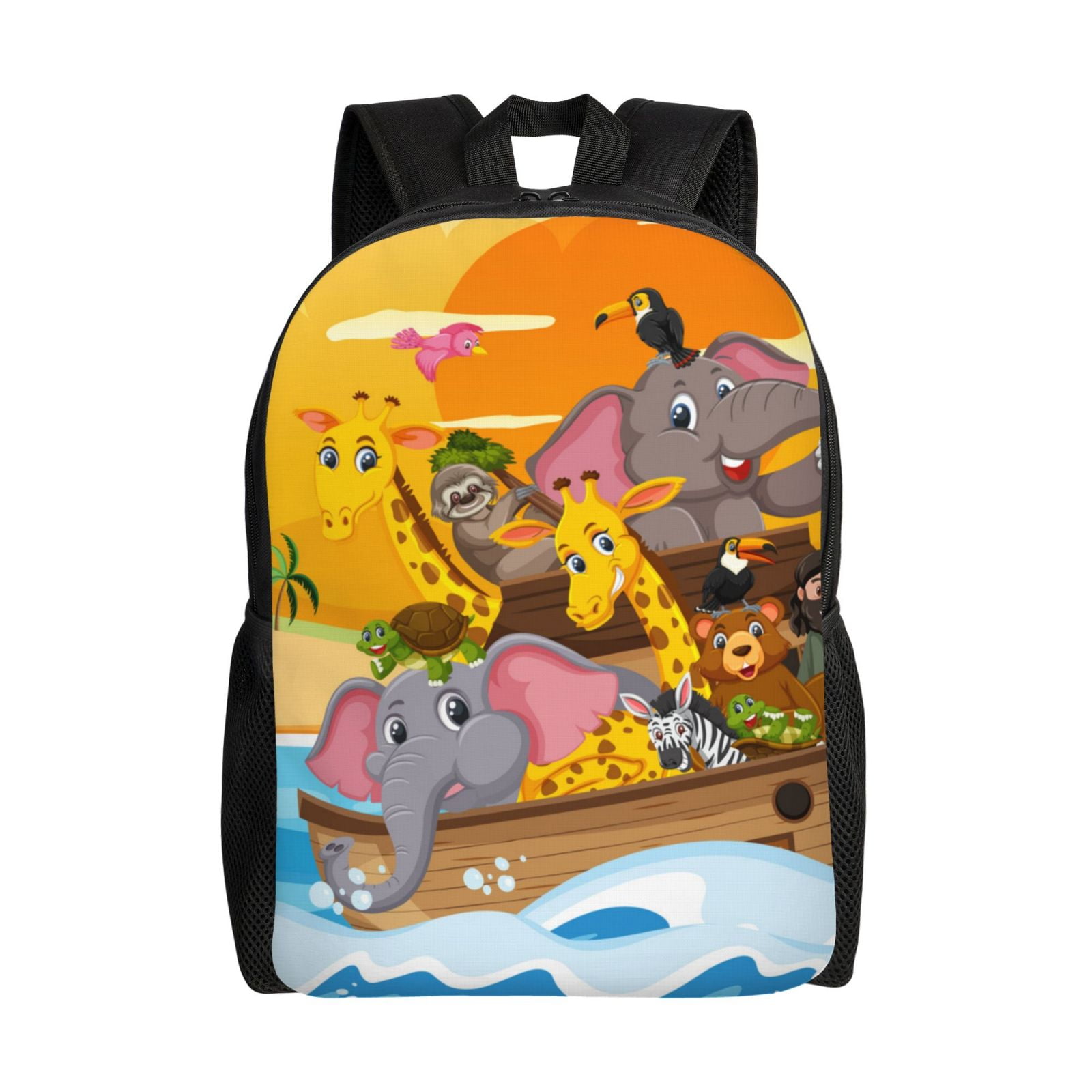 Honeii Animals on Noah's Ark1 Print Laptop Backpack for Work, College ...