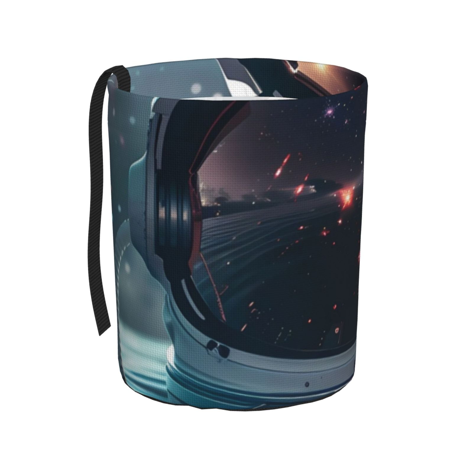 Honeii Astronaut Helmet Reflections Print Waterproof Car Trash Can ...