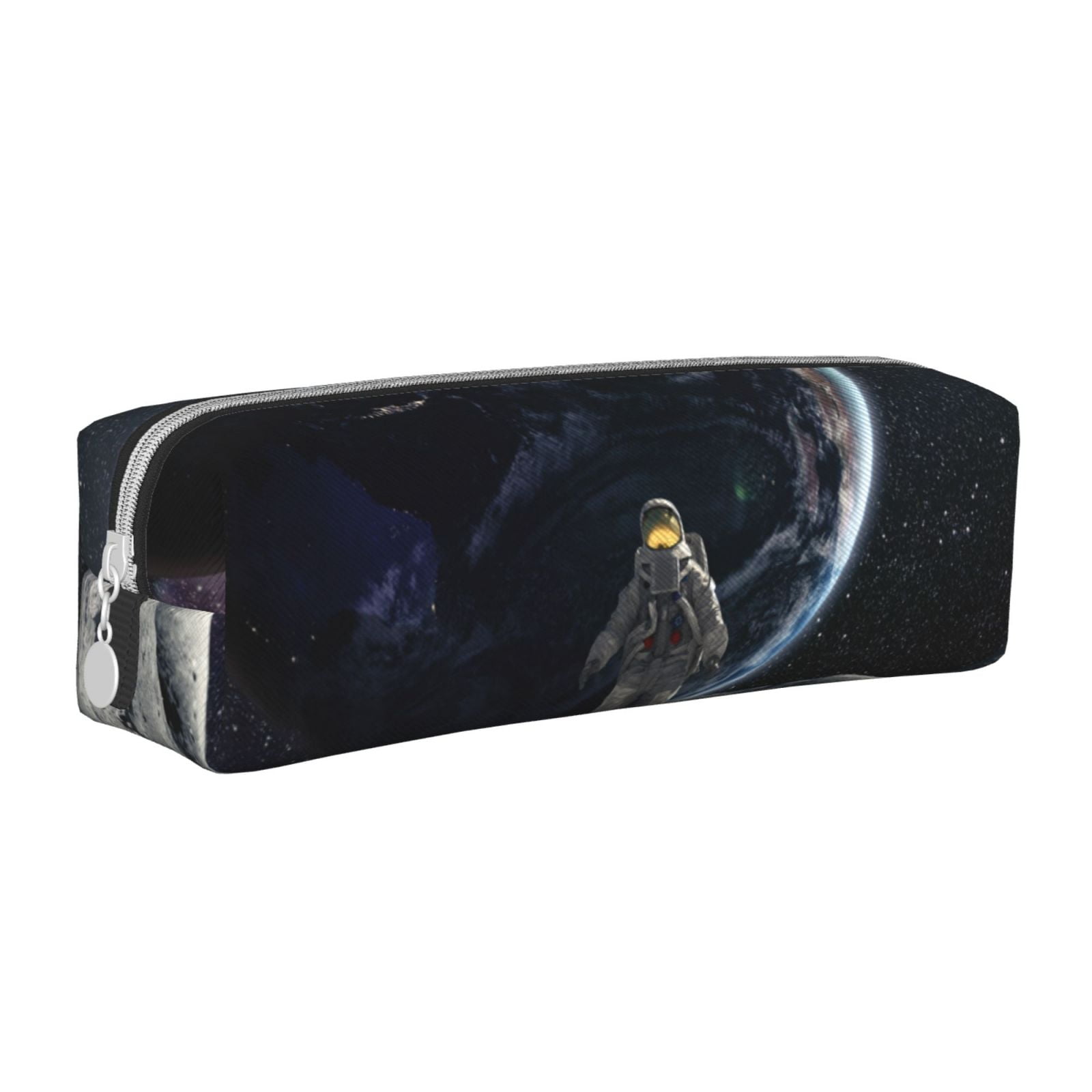 Honeii Astronaut Standing In The Moon Pattern Pencil Case, Pencil Pouch ...