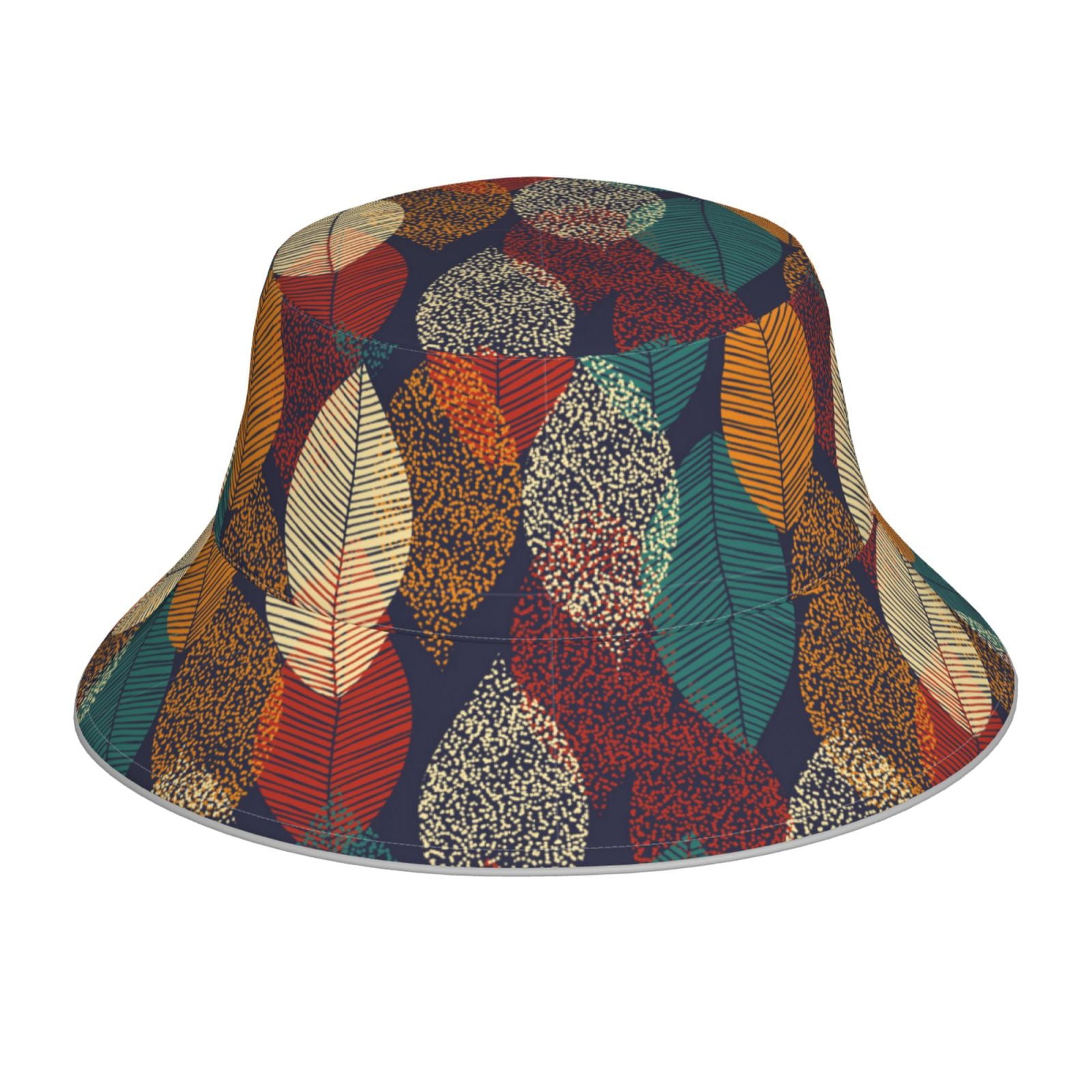 Honeii Autumn Leaves for Unisex Bucket Hat Waterproof Rain Hat ...