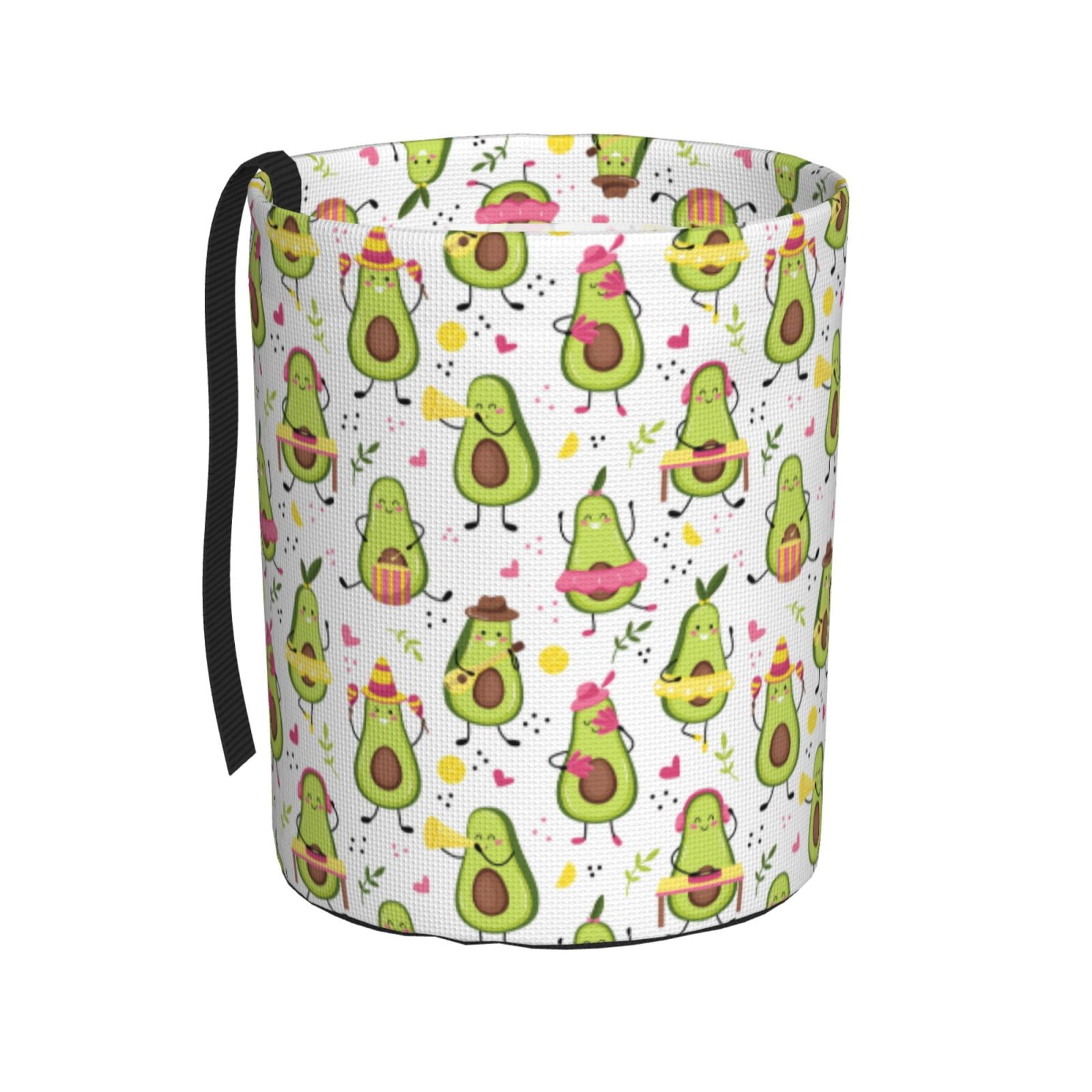 Honeii Avocado Playing Music Print Waterproof Car Trash Can,Waterproof ...