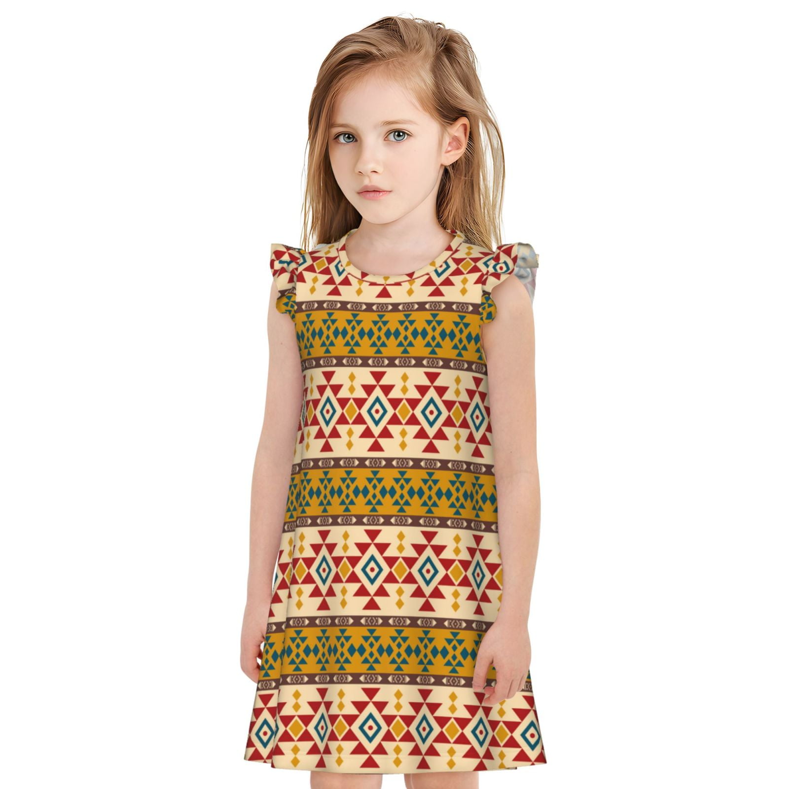 Honeii Aztec Nightgowns Pajama Dresses - Princess-Inspired Pajama ...
