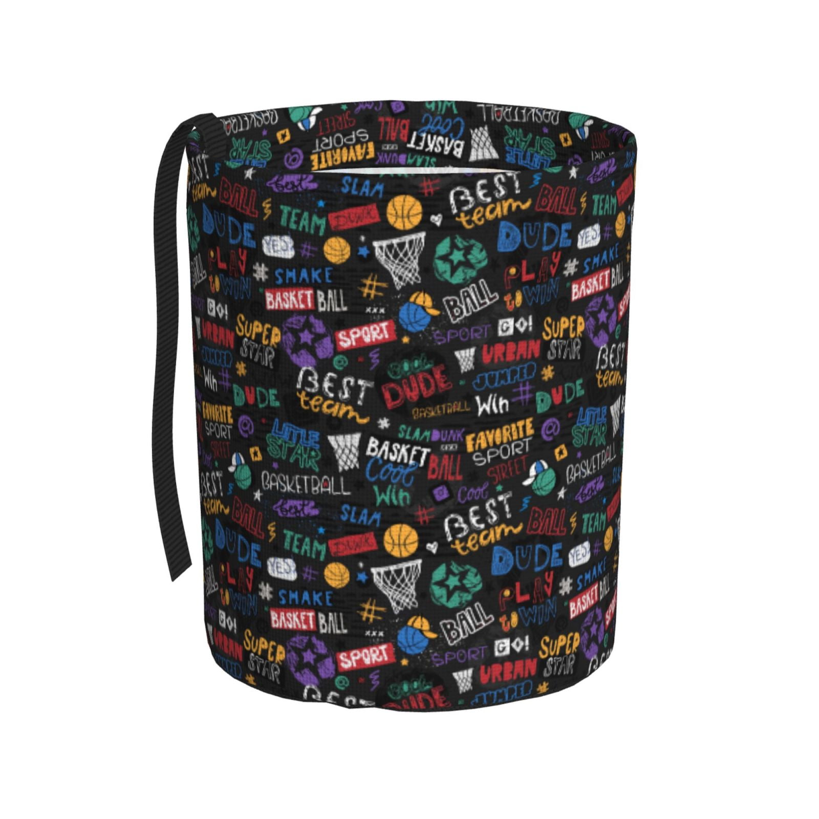 Honeii Basketball Print Waterproof Car Trash Can,Waterproof Portable ...