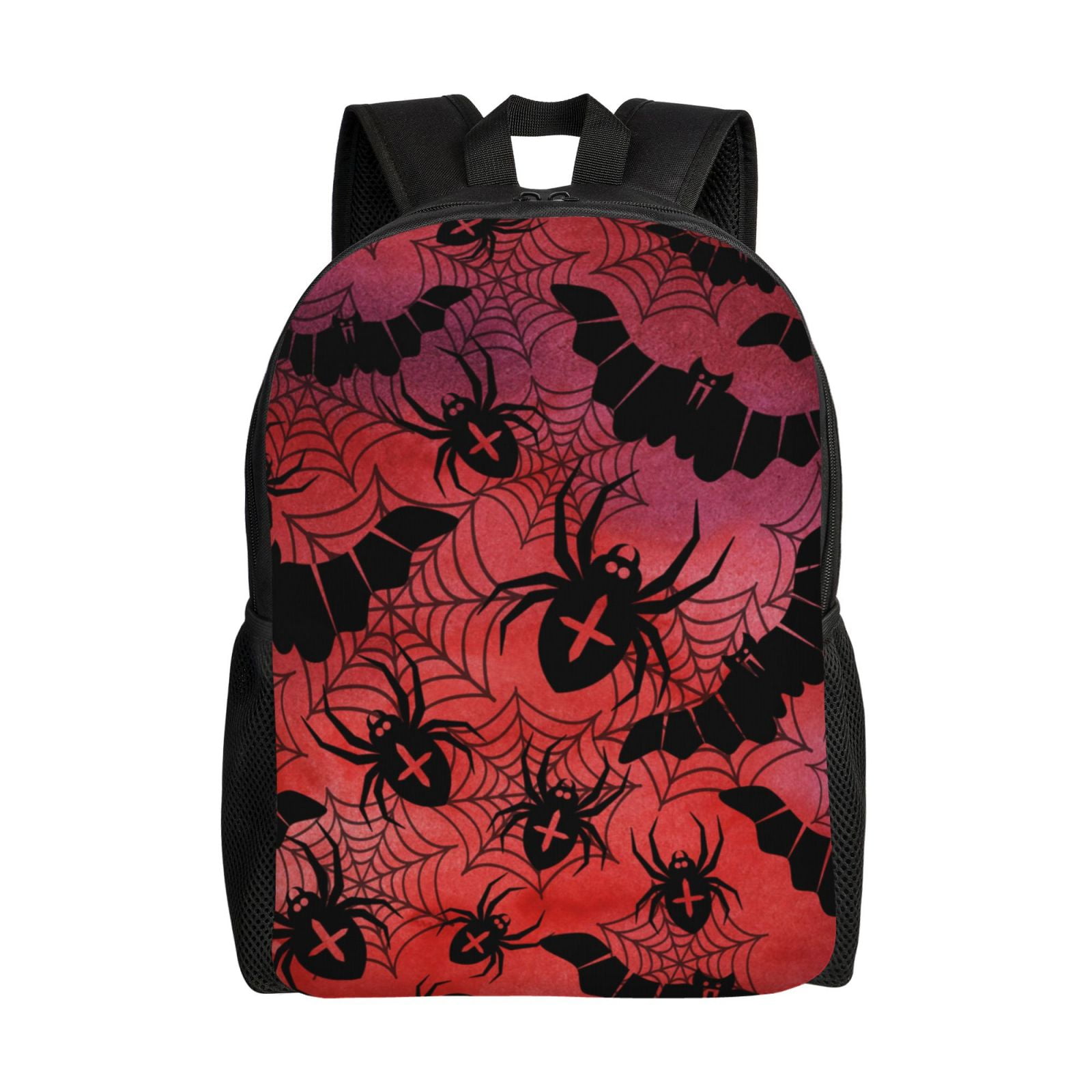 Honeii Bats And Spiders Print Laptop Backpack for Work, College, Travel ...