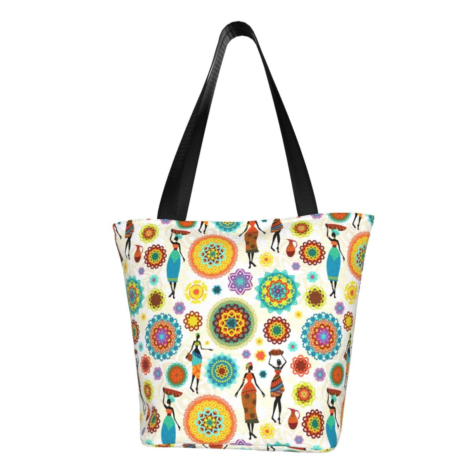 Honeii Beautiful African Womens Print Women Top Handle Satchel Handbags ...