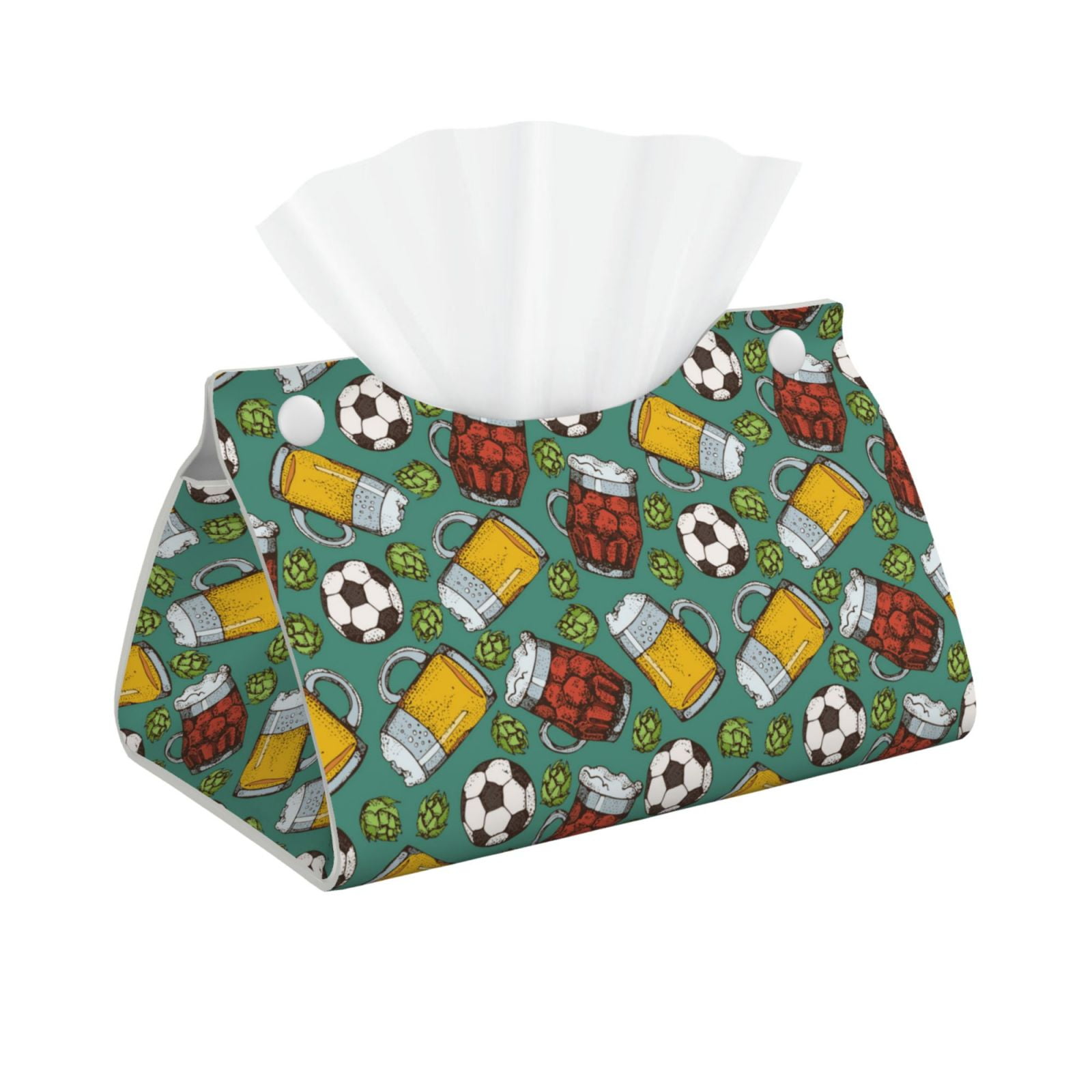 Honeii Beer And Soccer for Tissue Box Cover/Holder - Covers Rectangular ...