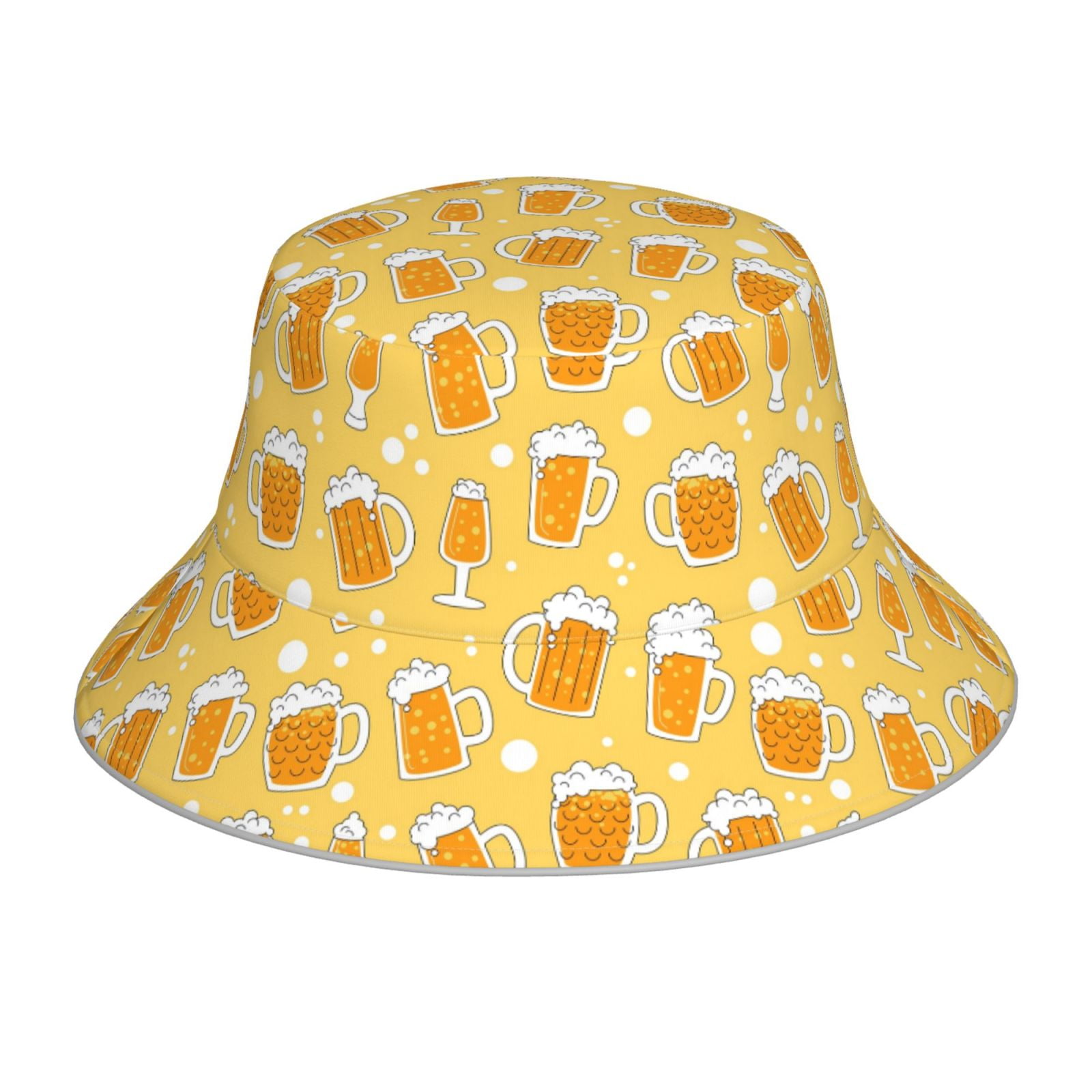 Honeii Beer for Unisex Bucket Hat Waterproof Rain Hat Reversible Shiny ...
