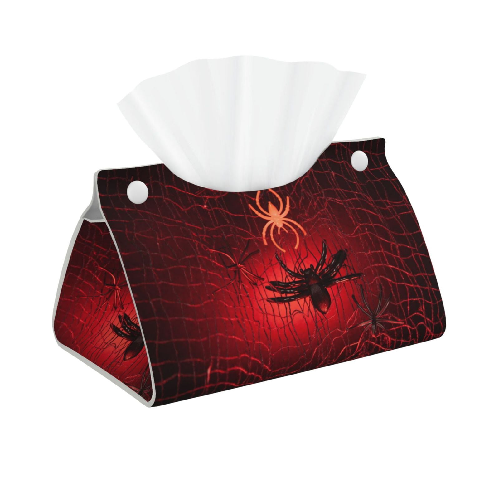 Honeii Black Spider Web With Spiders for Tissue Box Cover/Holder ...
