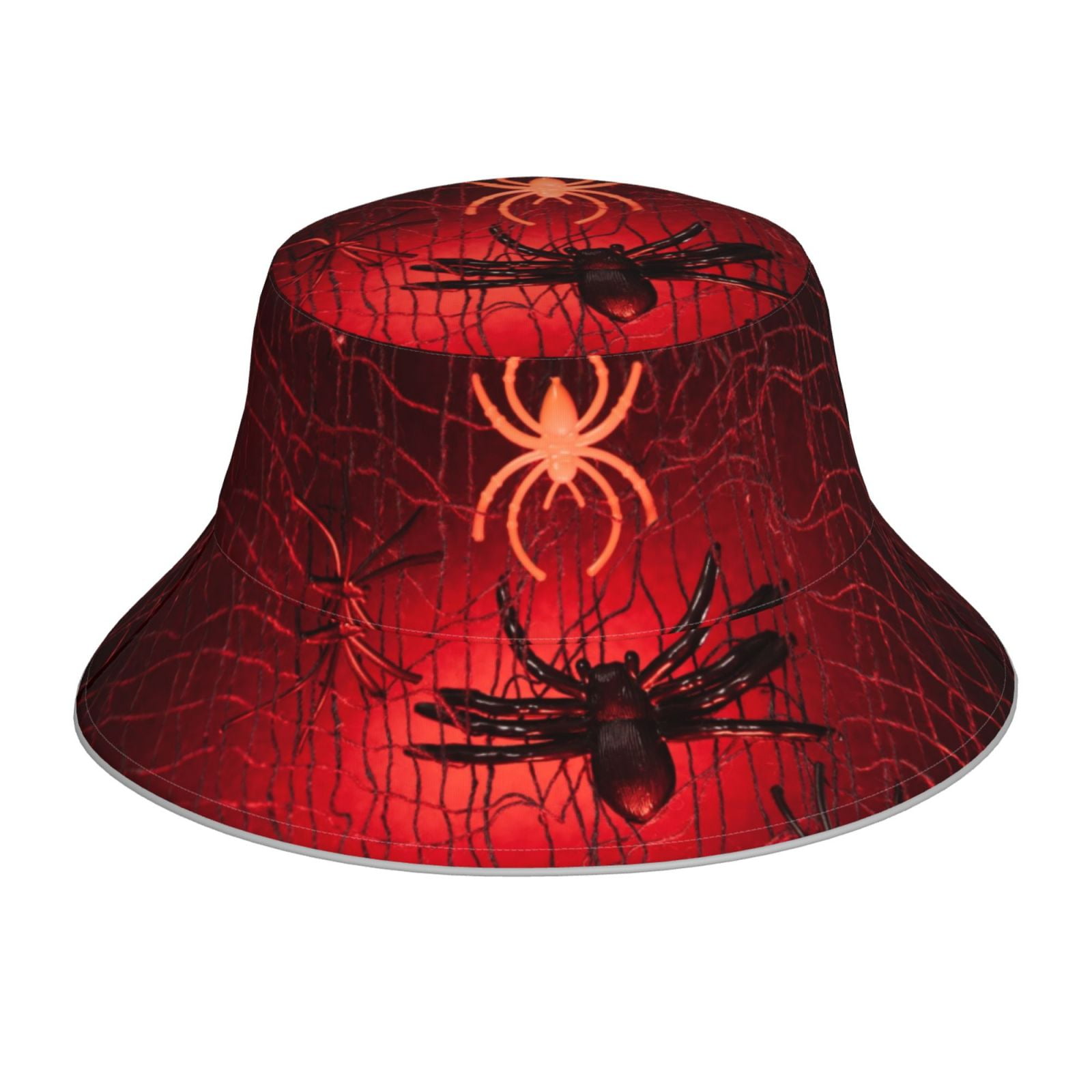 Honeii Black Spider Web With Spiders for Unisex Bucket Hat Waterproof ...