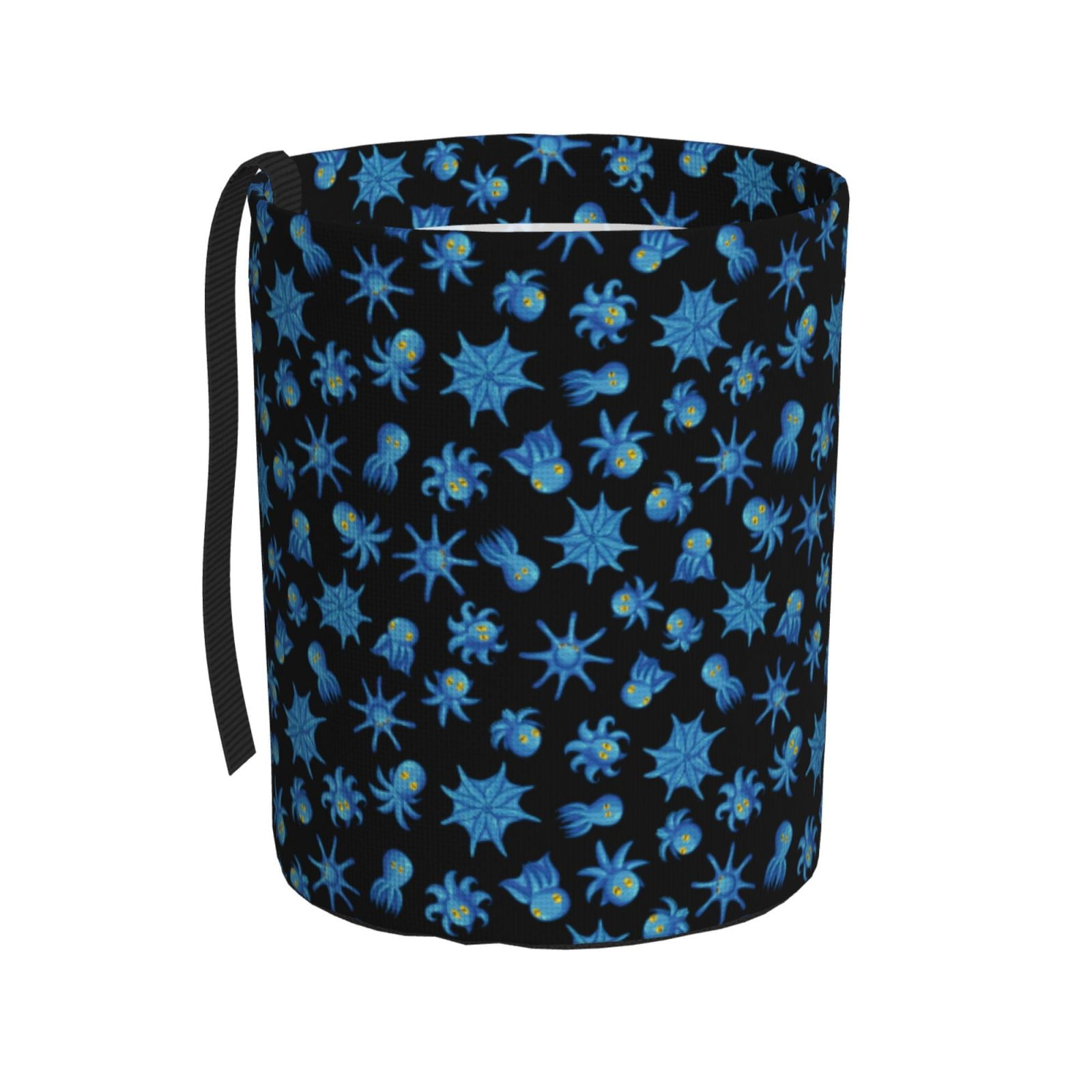 Honeii Blue Octopus Print Waterproof Car Trash Can,Waterproof Portable ...