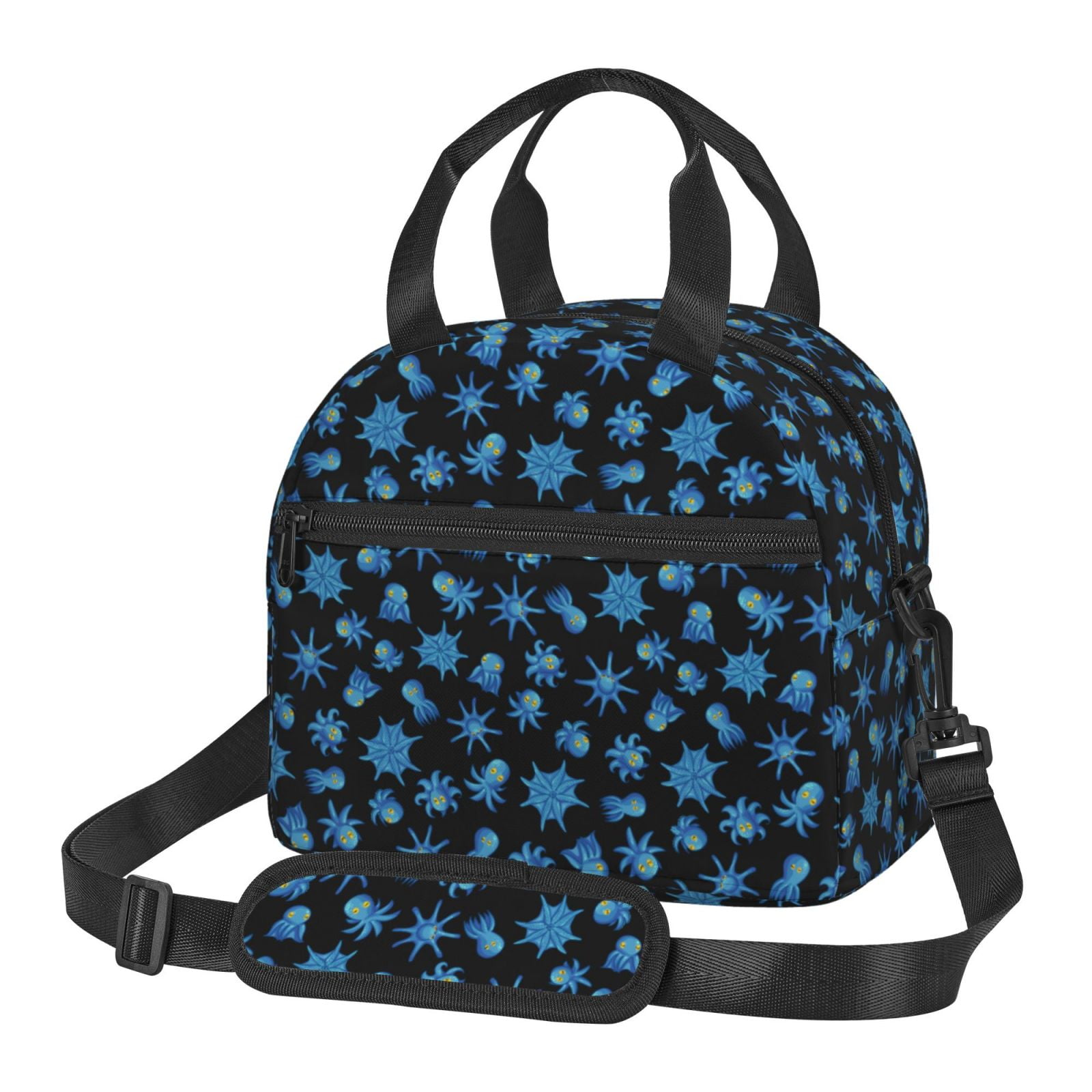Honeii Blue Octopus Print Lunch Box,Insulated Lunch Bag,Lunch Tote Bags ...