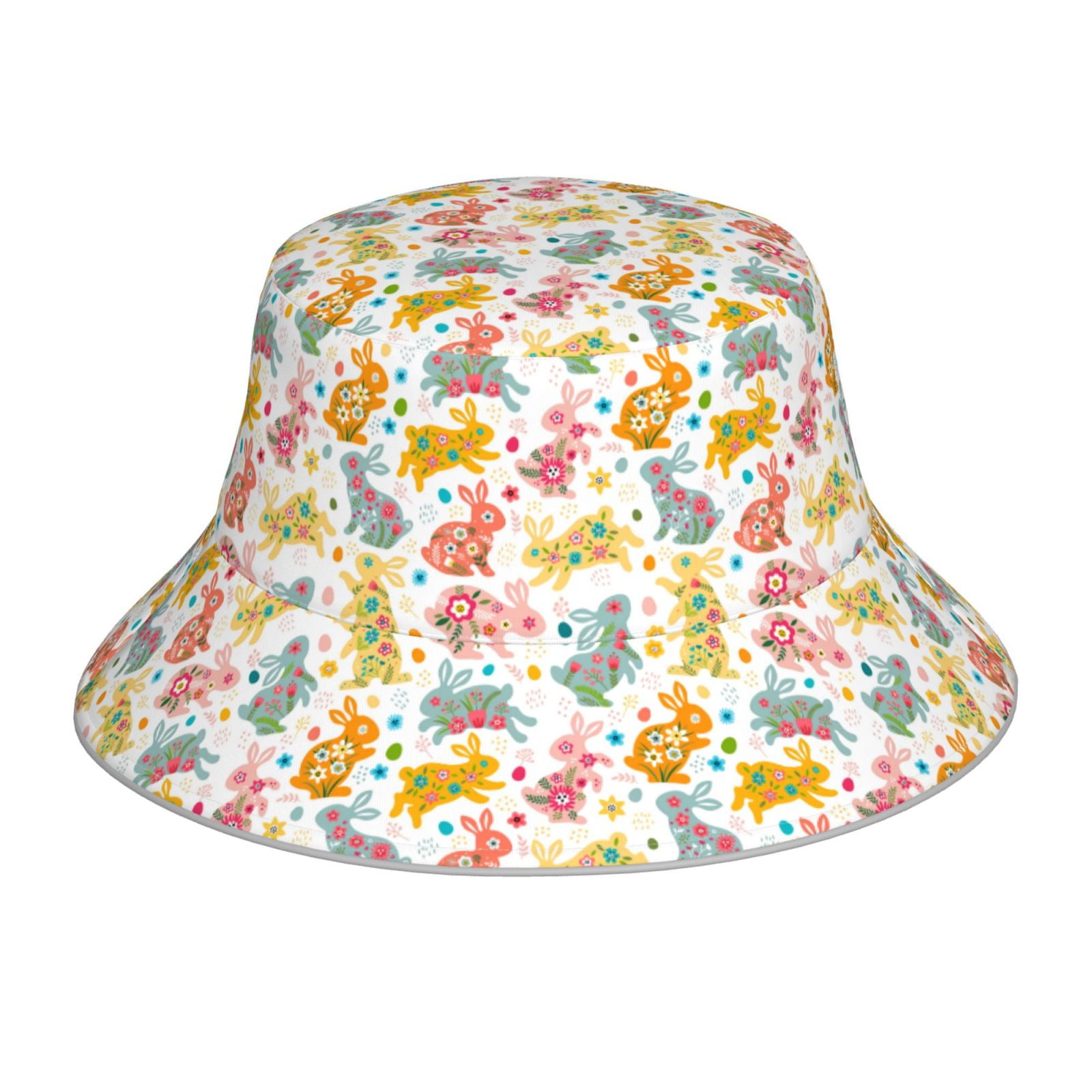 Honeii Boho Bunny for Unisex Bucket Hat Waterproof Rain Hat Reversible ...