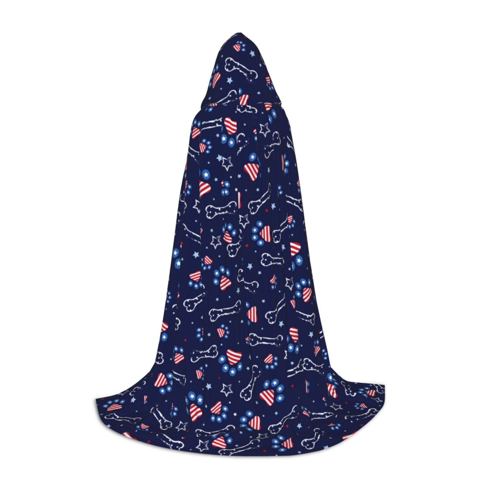 Honeii Bone And Star For American Print Poncho Cape, Cloak Coat ...