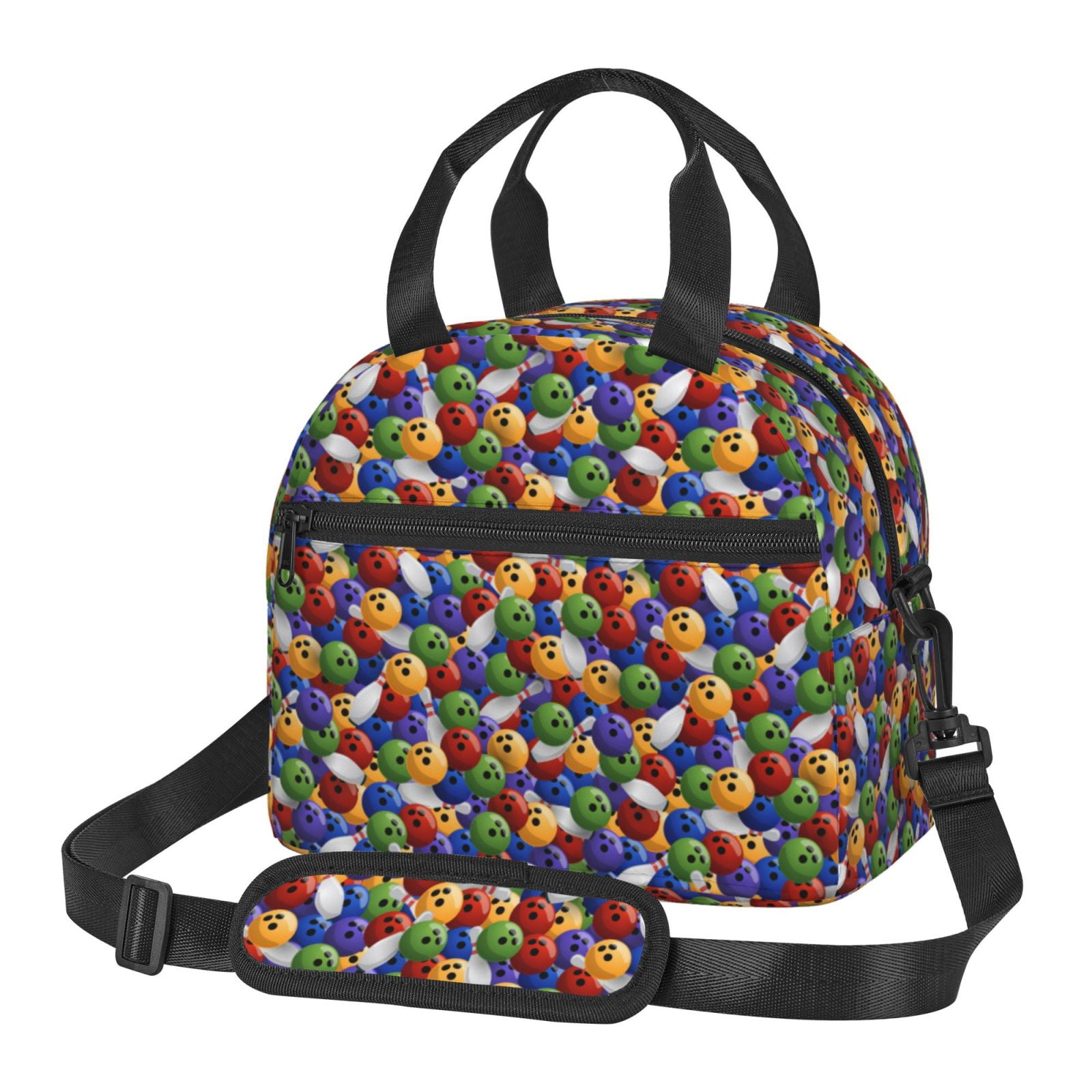 Honeii Bowling Colorful for Insulated Lunch Box, Lunch Bag Lunch Cag ...