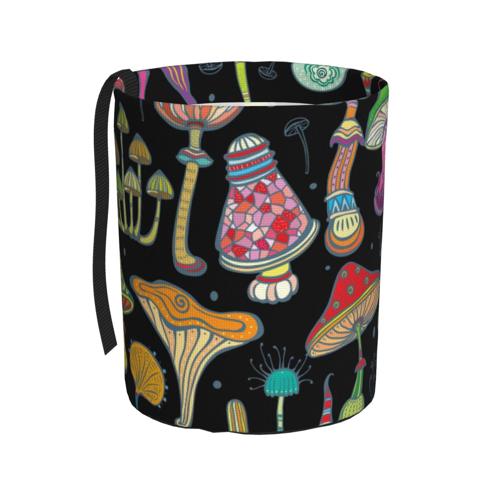 Honeii Bright Mushrooms Print Waterproof Car Trash Can,Waterproof ...