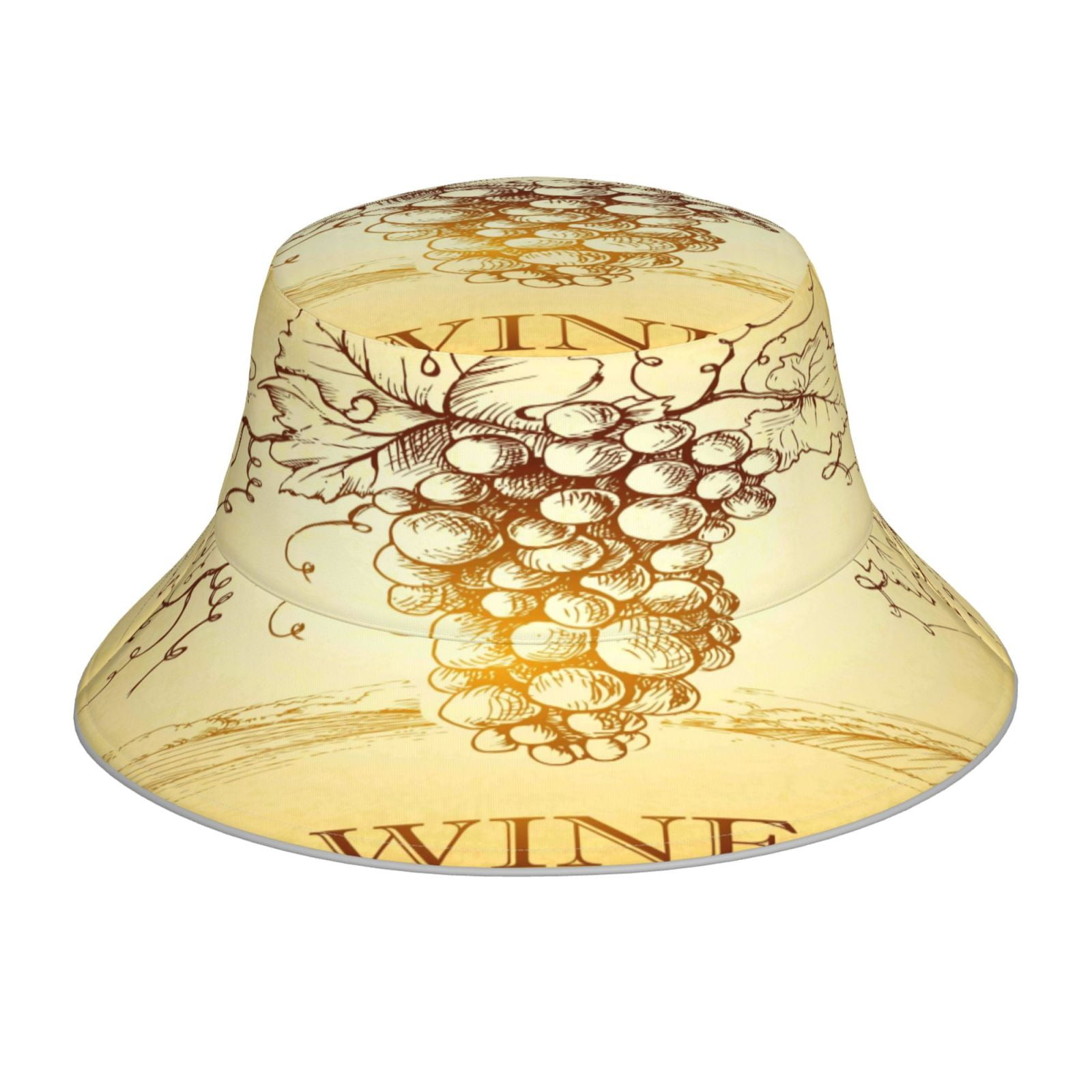 Honeii Bunch of Grapes for Unisex Bucket Hat Waterproof Rain Hat ...