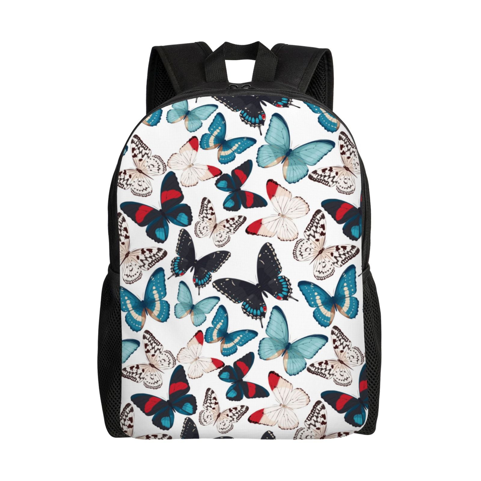 Honeii Butterfly Print Laptop Backpack for Work, College, Travel, Daily ...