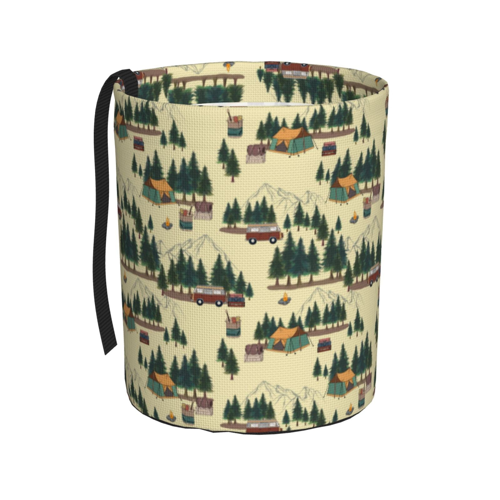 Honeii Camping Caravan 1 Print Waterproof Car Trash Can,Waterproof ...