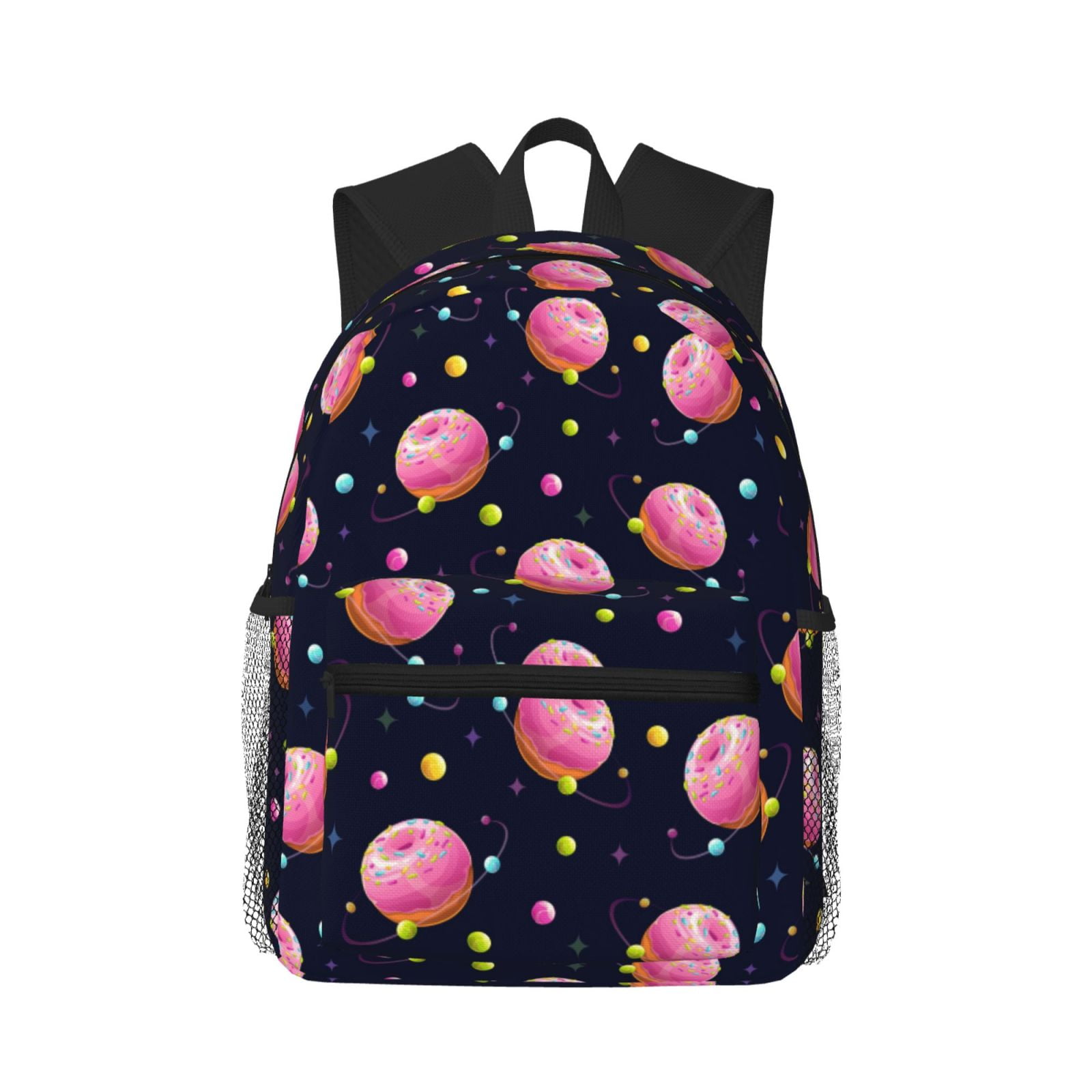 Honeii Cartoon Donut Planets Print School Backpack,Casual Lightweight ...