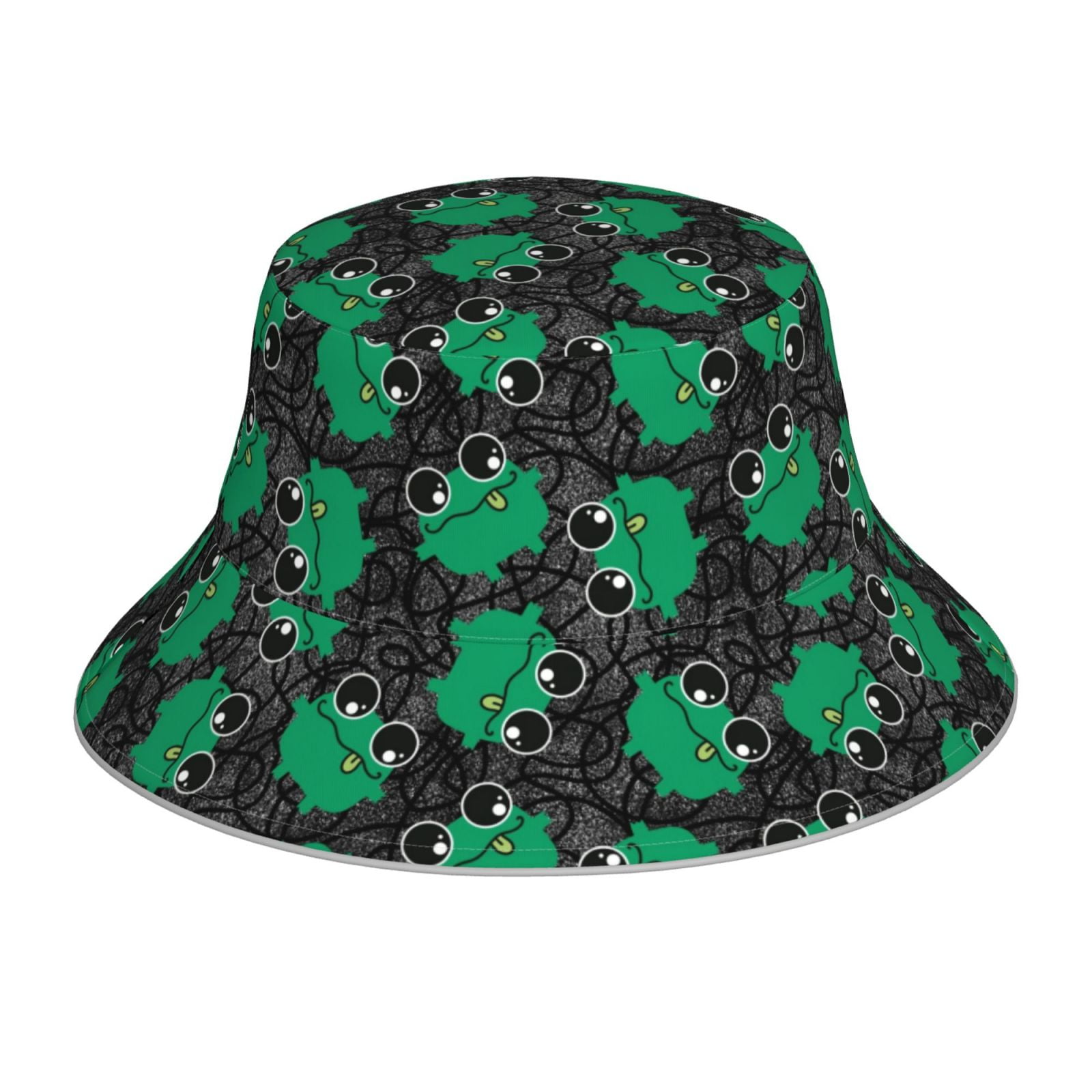 Honeii Cartoon Kawaii Frogs for Unisex Bucket Hat Waterproof Rain Hat ...