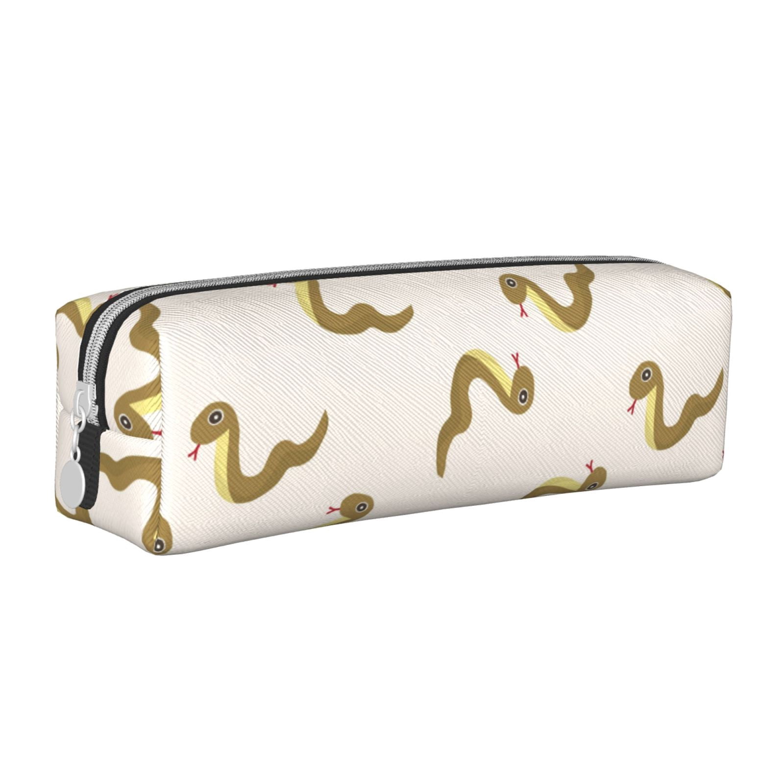Honeii Cartoon Snake Pattern Pencil Case, Pencil Pouch, Pencil Case ...