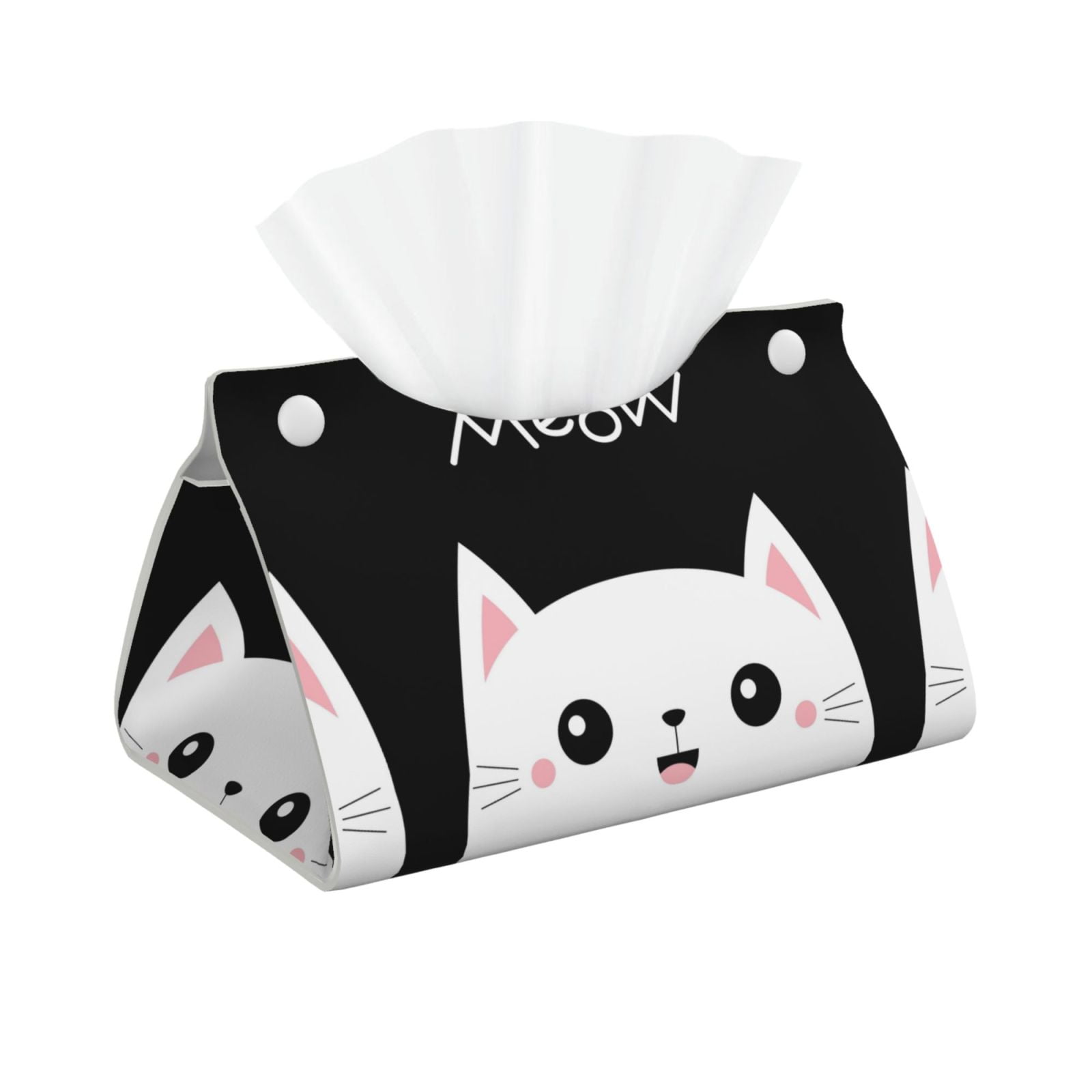 Honeii Cat Meow for Tissue Box Cover/Holder - Covers Rectangular Shaped ...