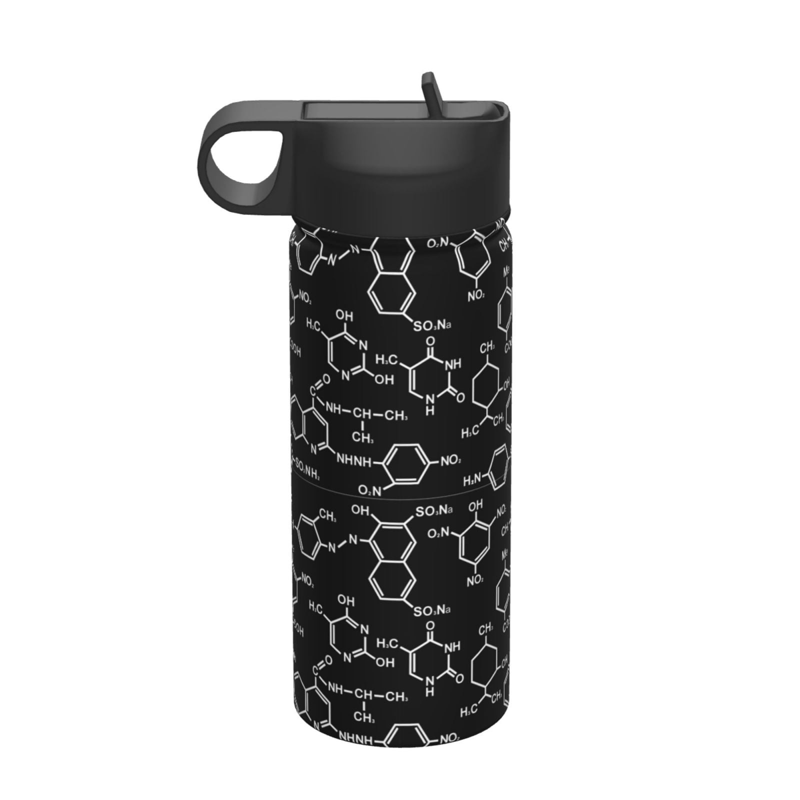 Honeii Chemistry Formulas 1 Print 18 oz Insulated Water Bottle with ...