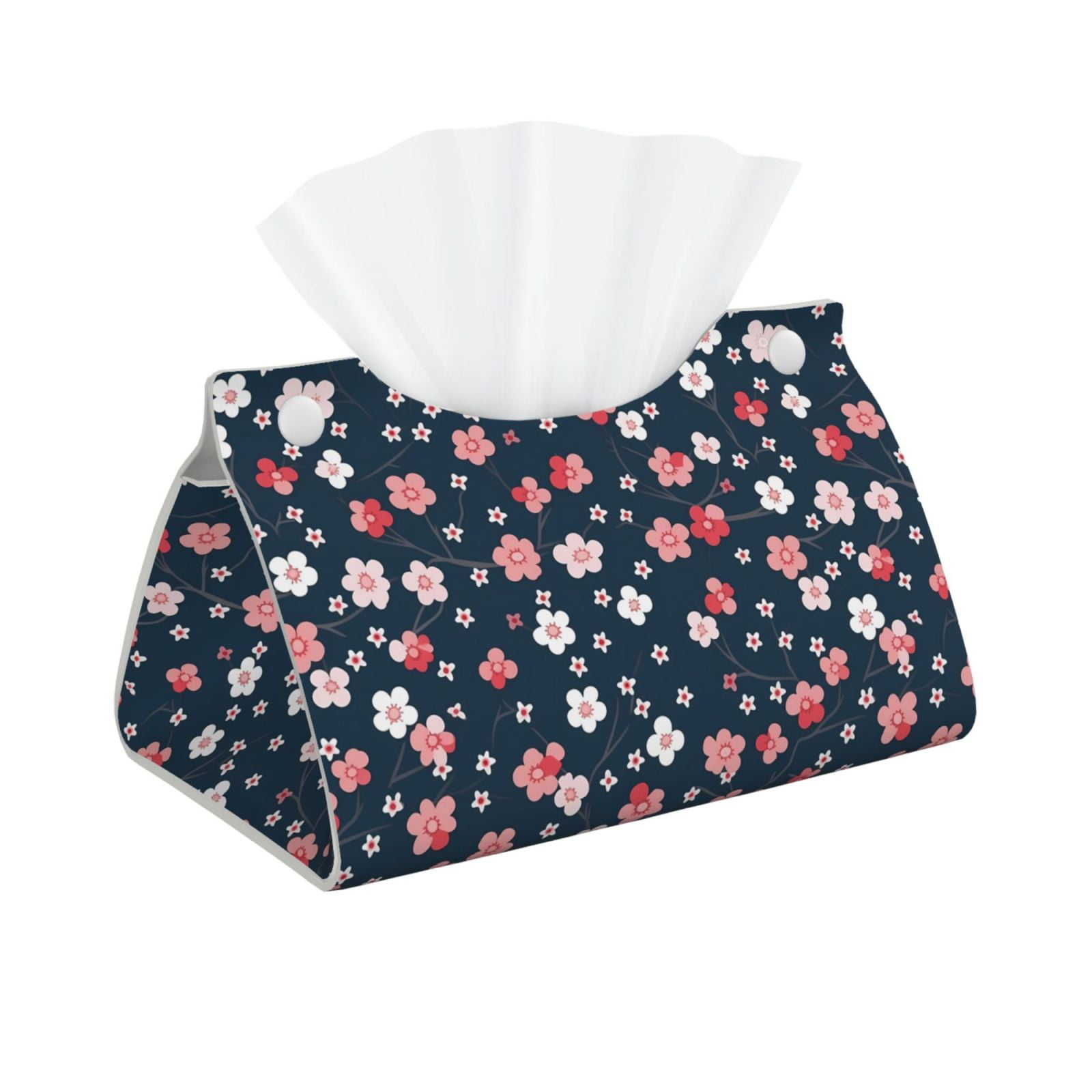 Honeii Cherry Blossoms for Tissue Box Cover/Holder - Covers Rectangular ...