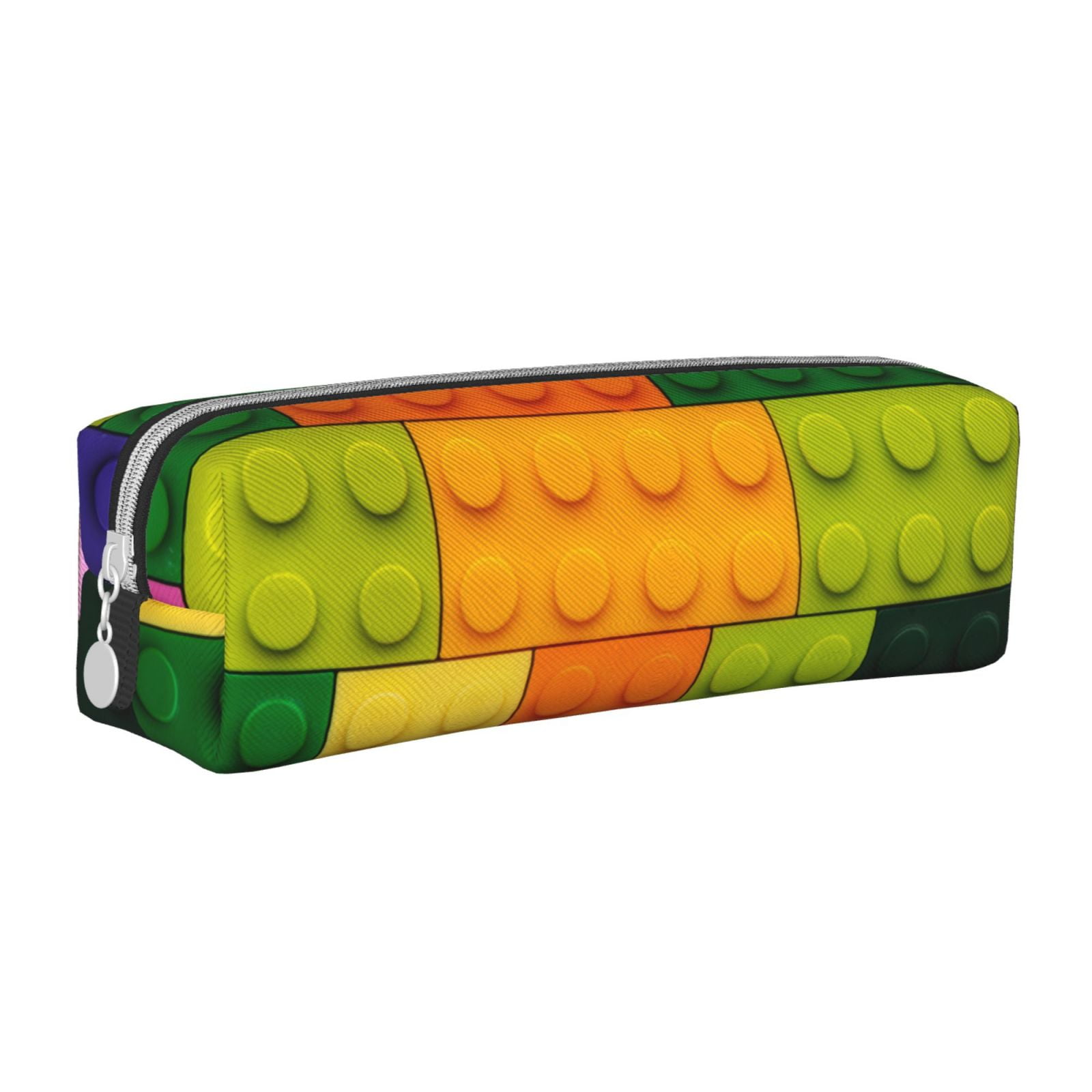 Honeii Colorful Building Blocks Pattern Pencil Case, Pencil Pouch ...