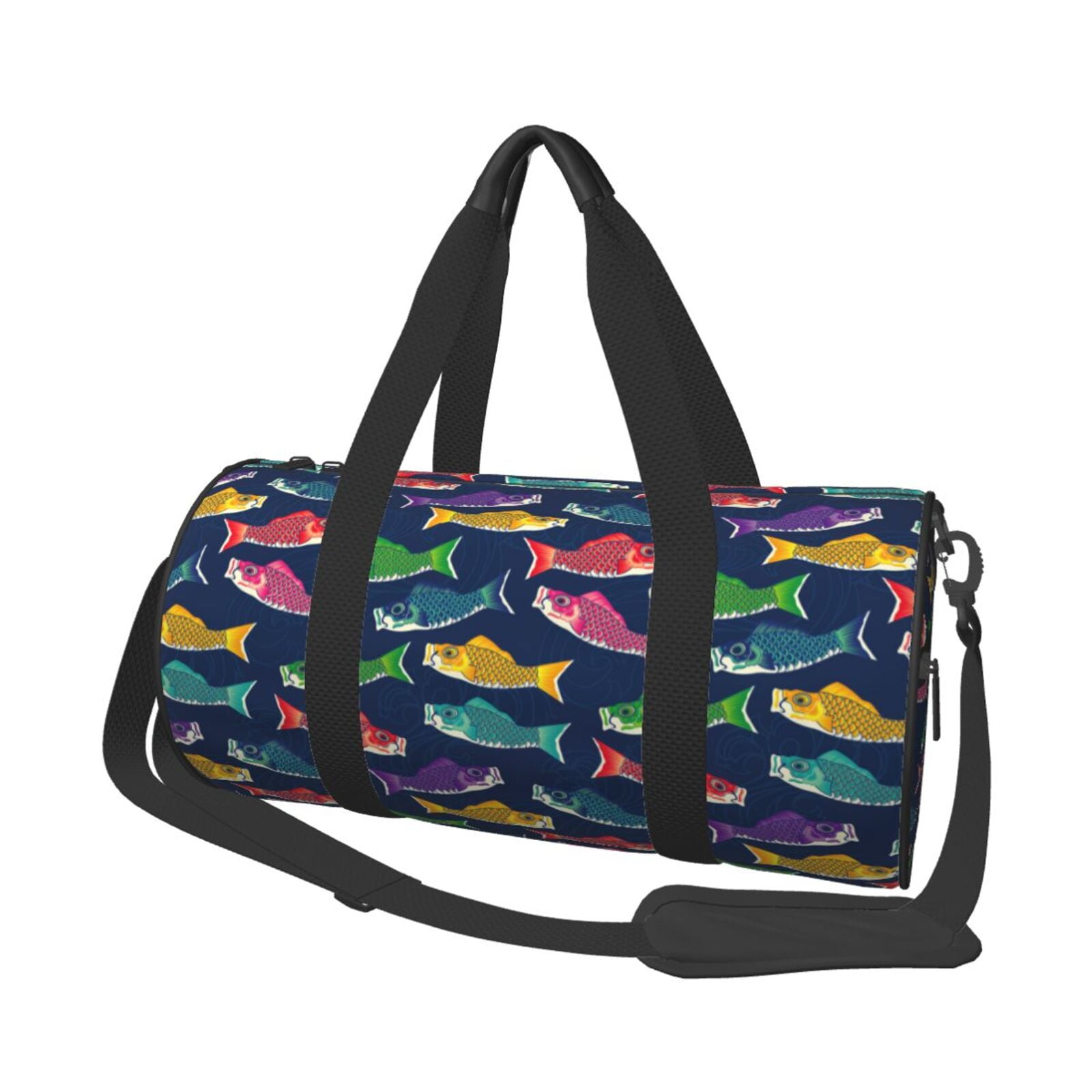 Honeii Colorful Carp Streamer 1 Print Duffle Bag and Adjustable Strap ...
