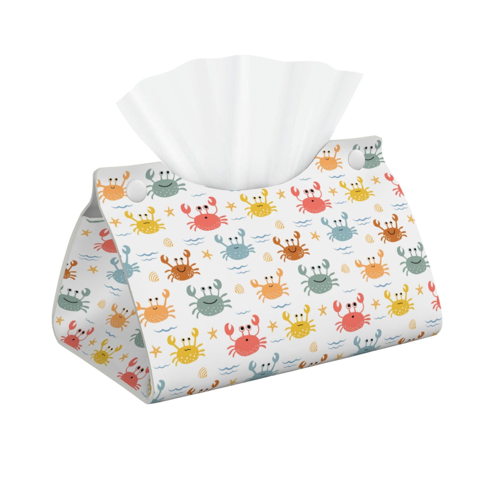 Honeii Colorful Crabs for Tissue Box Cover/Holder - Covers Rectangular ...