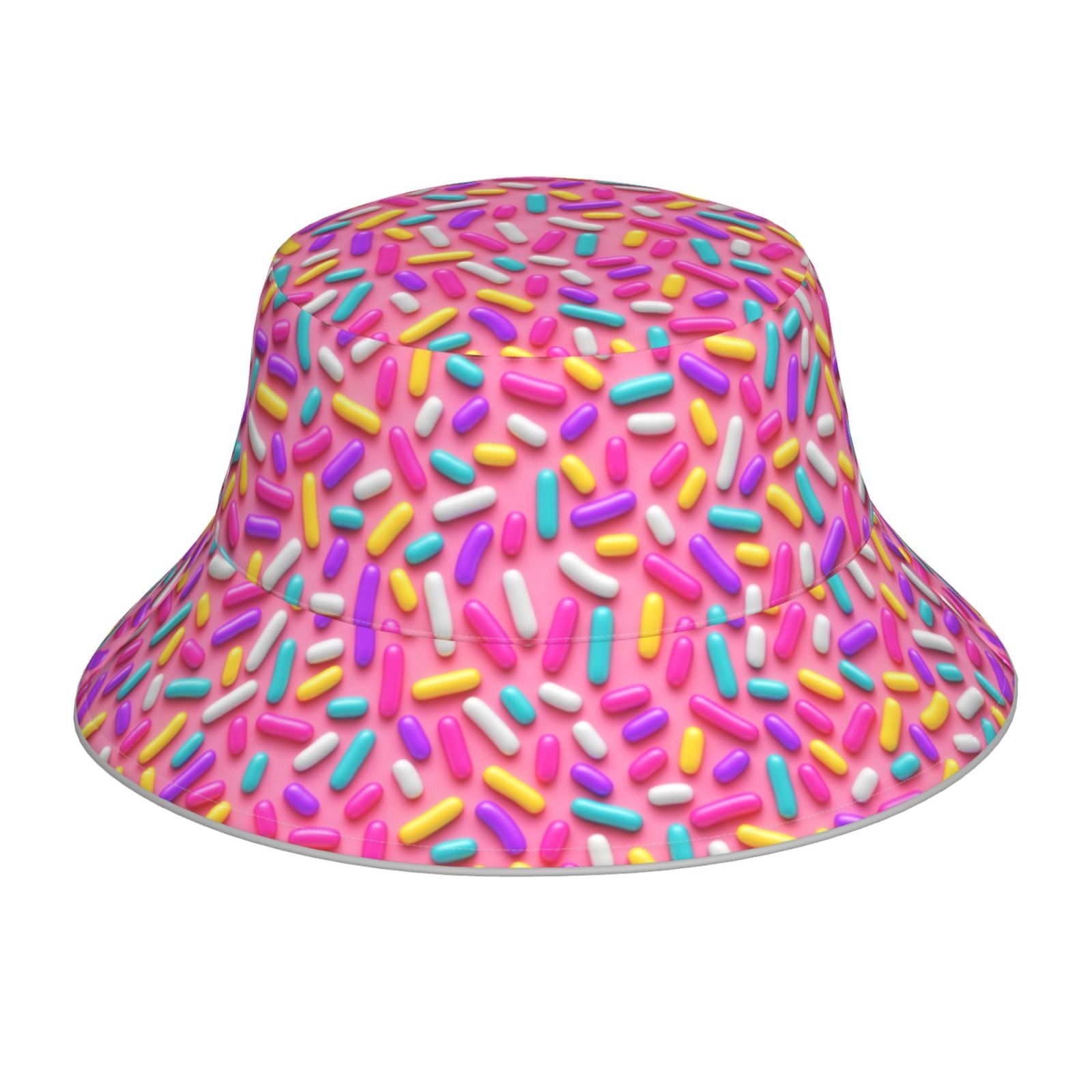 Honeii Colorful Donuts 1 for Unisex Bucket Hat Waterproof Rain Hat ...