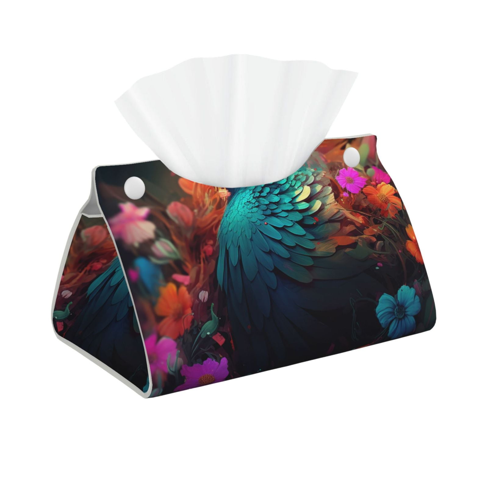 Honeii Colorful Flower Bird for Tissue Box Cover/Holder - Covers ...
