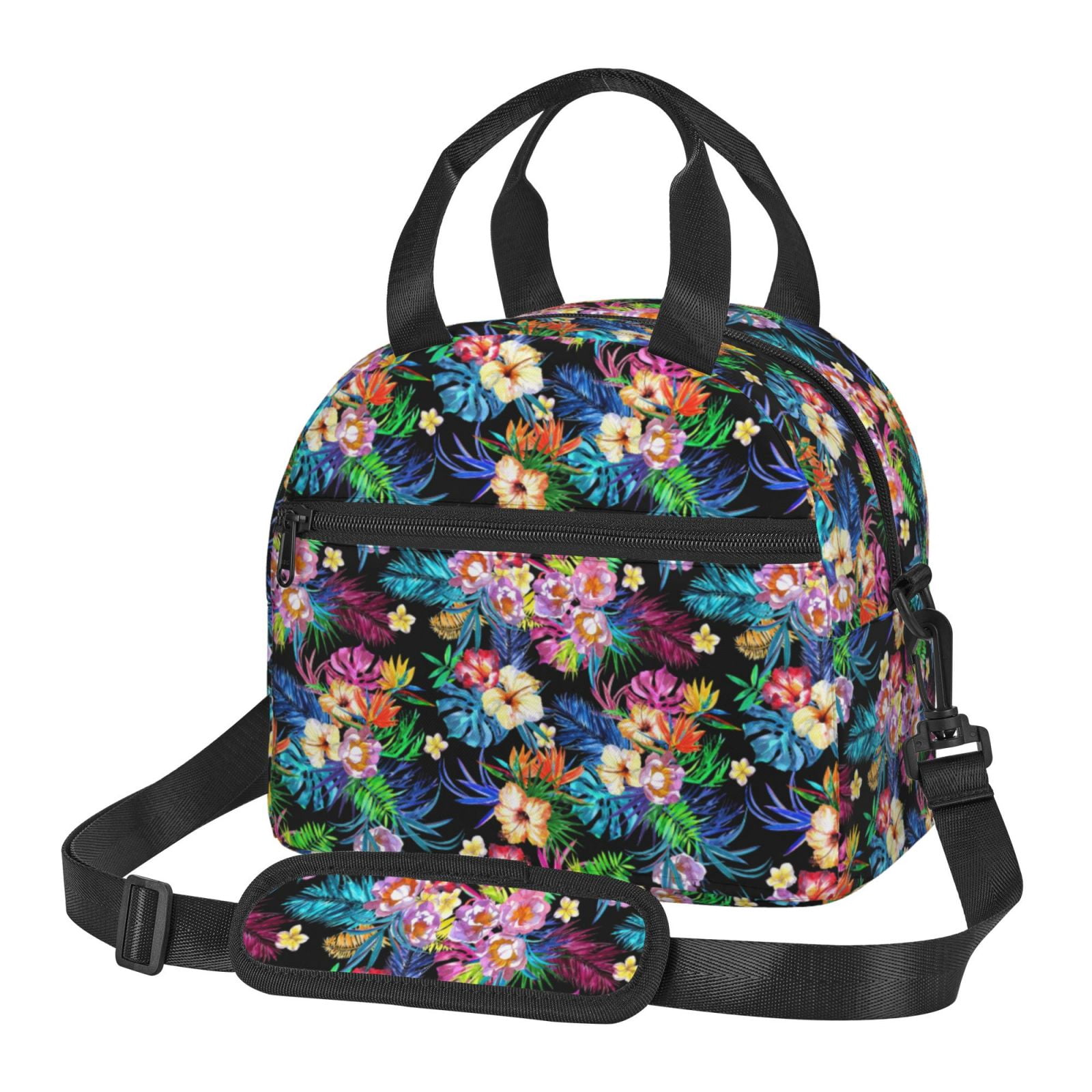Honeii Colorful Flowers for Insulated Lunch Box, Lunch Bag Lunch Cag ...