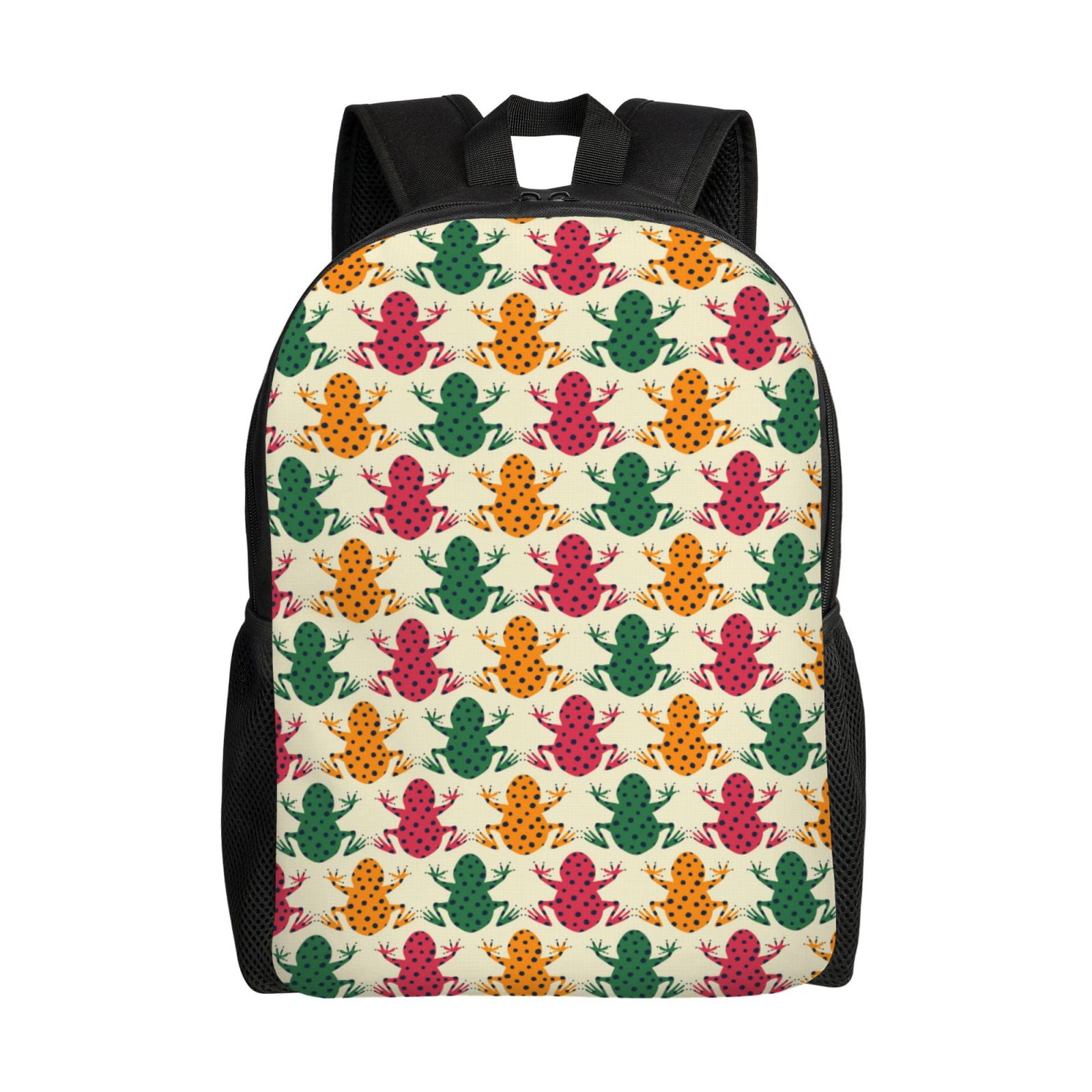 Honeii Colorful Frogs Print Laptop Backpack for Work, College, Travel ...