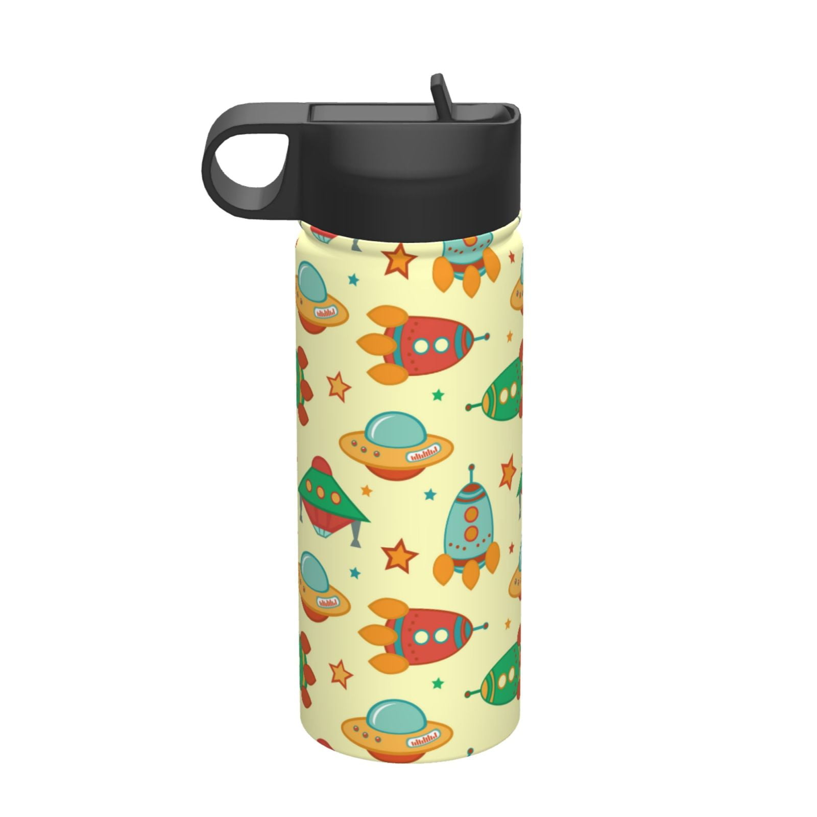Honeii Colorful Outer Space Print 18 oz Insulated Water Bottle with ...