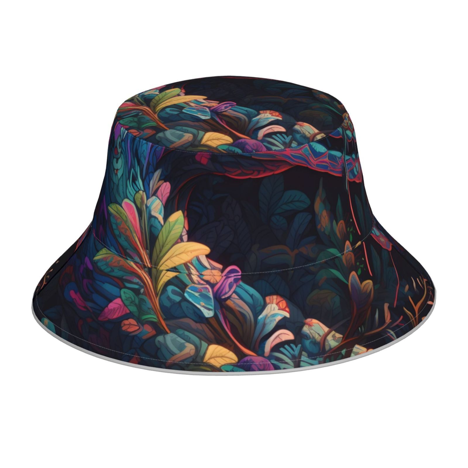 Honeii Colorful Patterned Snake for Unisex Bucket Hat Waterproof Rain ...