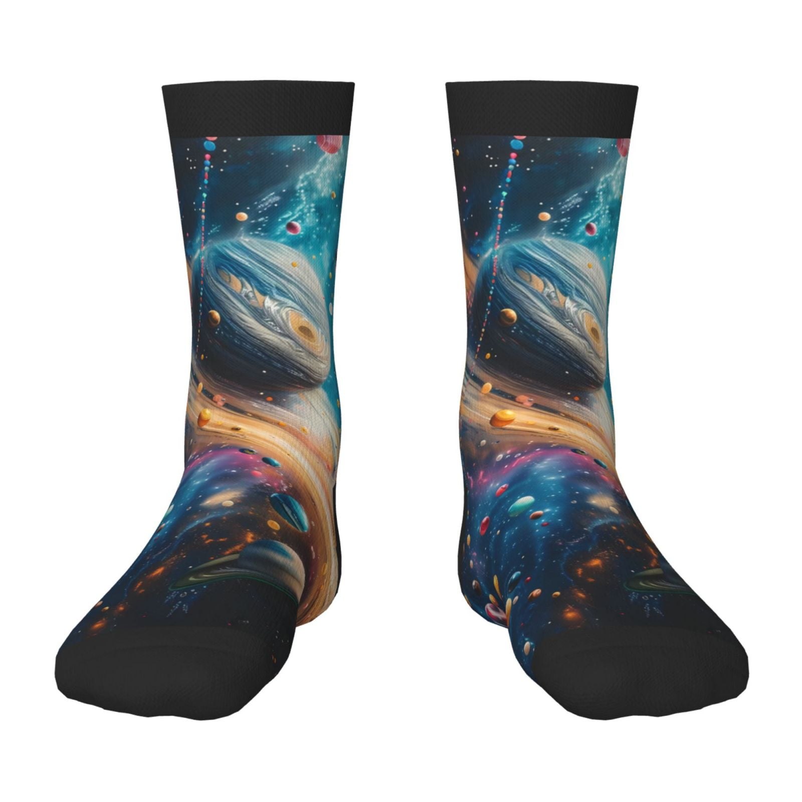 Honeii Colorful Planet Universe Print Children's Colorful Socks,Unisex ...