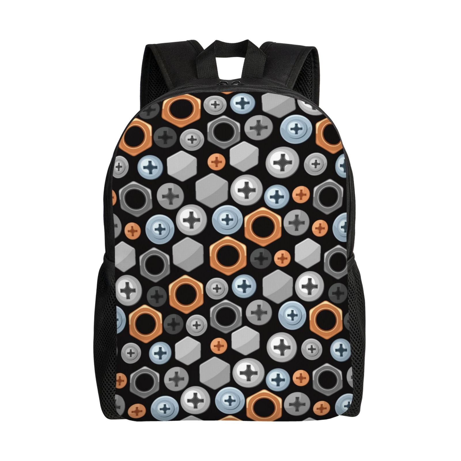 Honeii Colorful Screws Print Laptop Backpack for Work, College, Travel ...