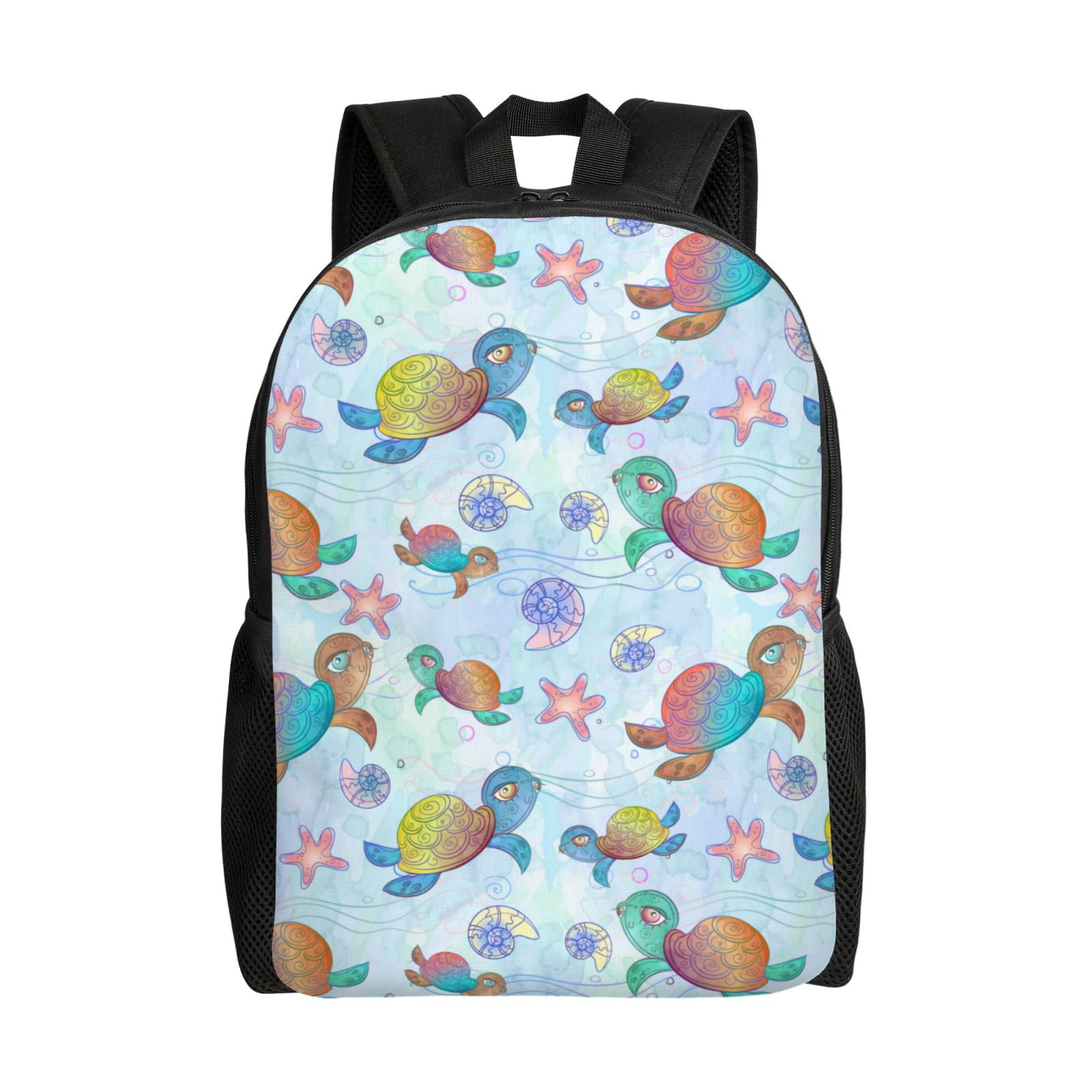 Honeii Colorful Sea Turtle Print Laptop Backpack for Work, College ...