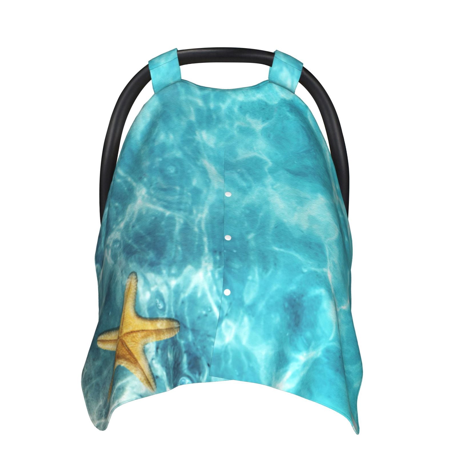 Honeii Coral And Seashell On The Beach print 2-in-1 baby car seat ...