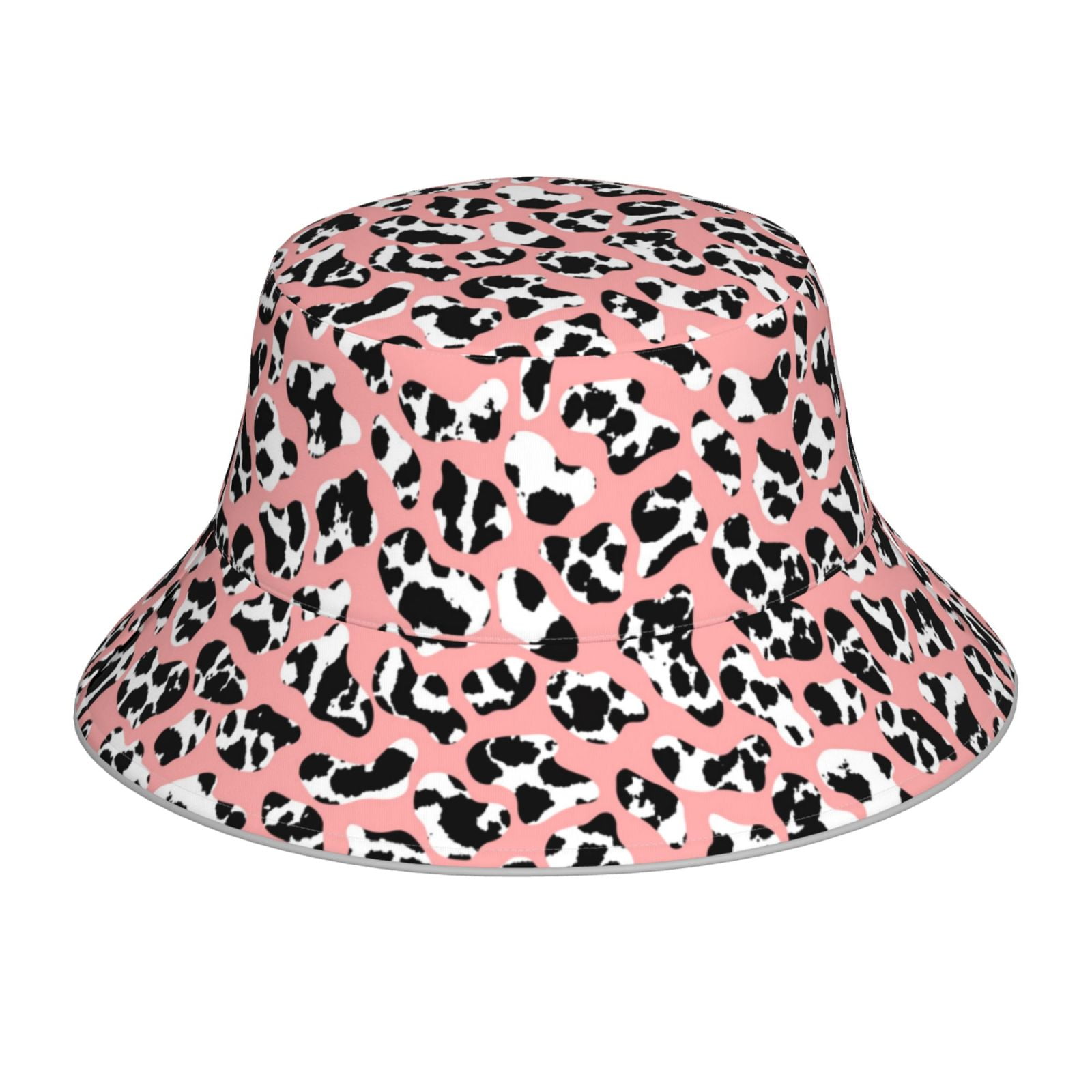 Honeii Cow Animal Skin for Unisex Bucket Hat Waterproof Rain Hat ...
